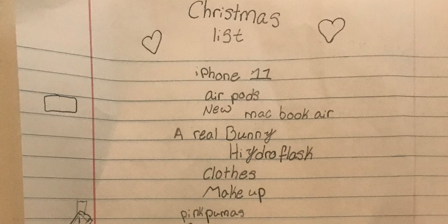 See This 10-Year-Old's Ridiculously Expensive Christmas List | PS Family