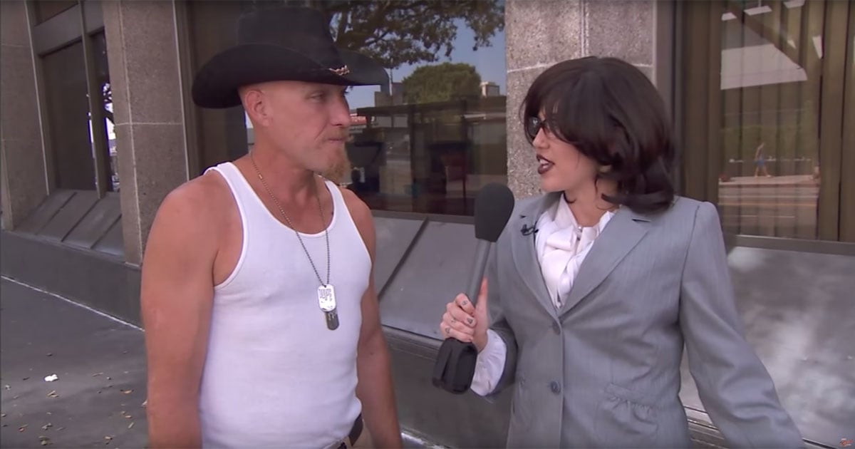 Miley Cyrus Undercover as Australian Reporter Jimmy Kimmel | PS Celebrity