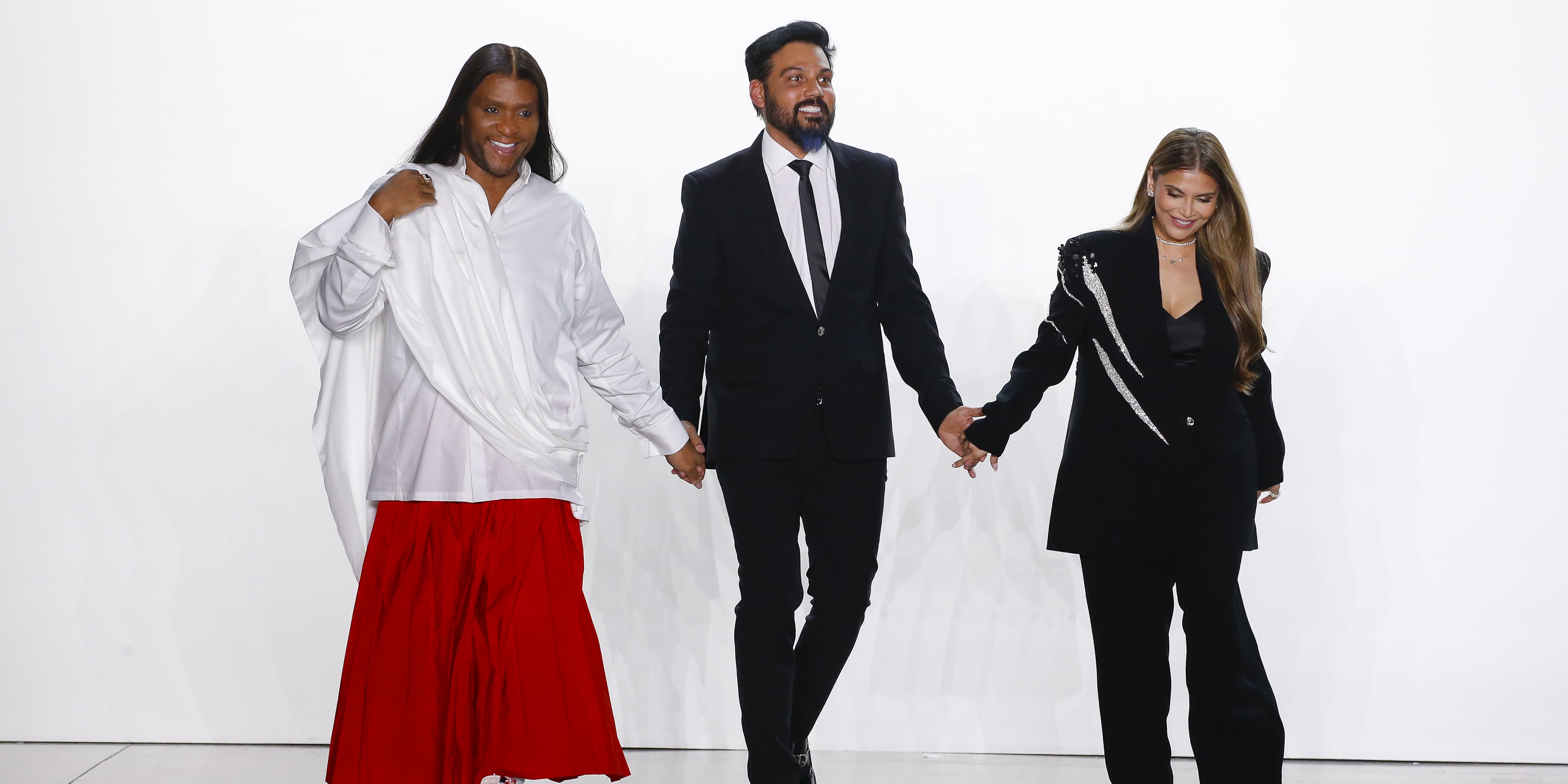 Law Roach Interview at Falguni and Shane Peacock NYFW Show | PS Fashion