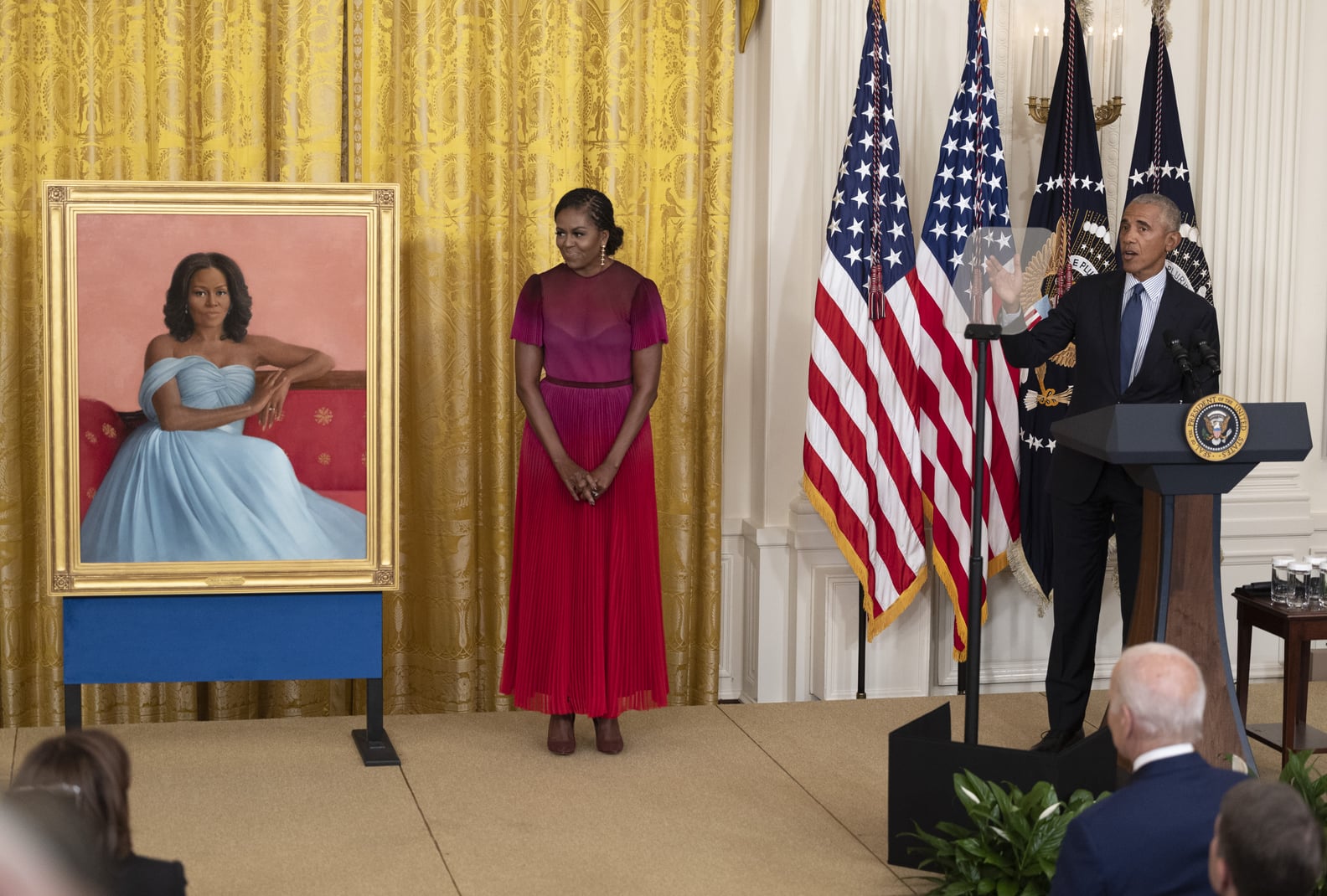 Barack and Michelle Obama's Official White House Portraits | PS Celebrity