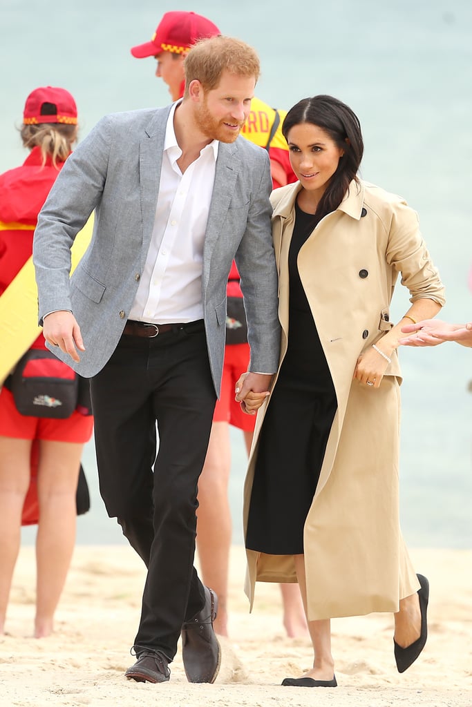 Meghan Markle Black Club Monaco Dress on the Beach 2018 | POPSUGAR ...