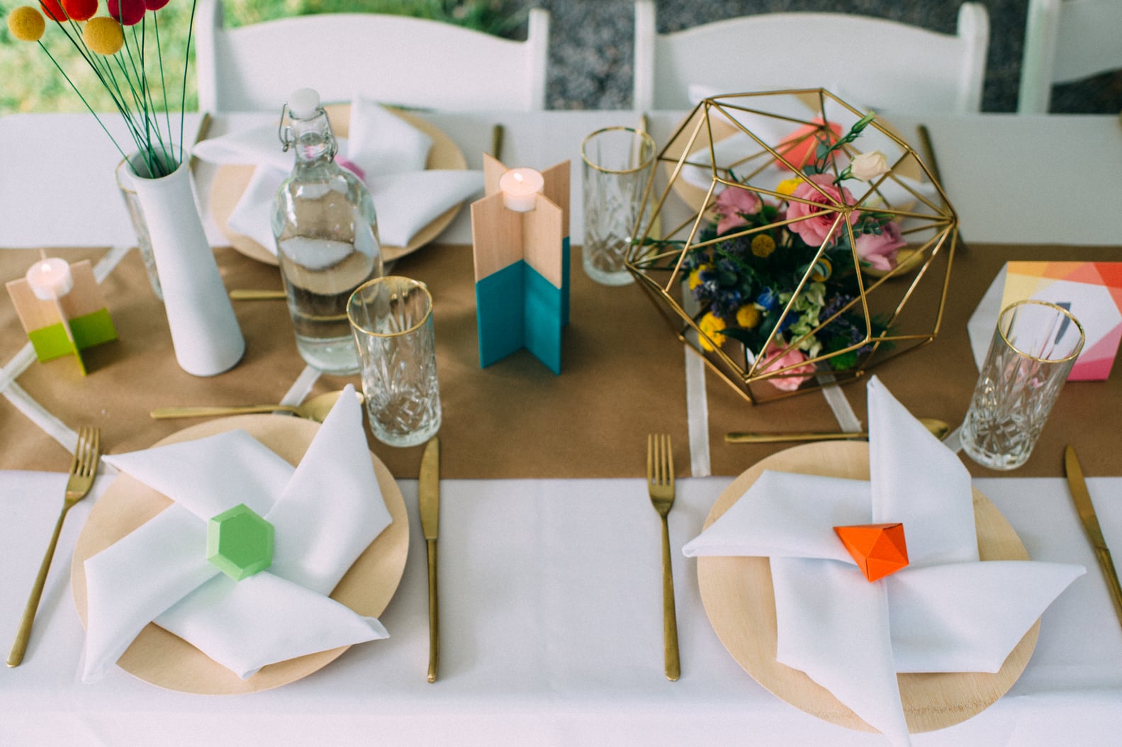 Colorful Geometric Wedding | PS Love