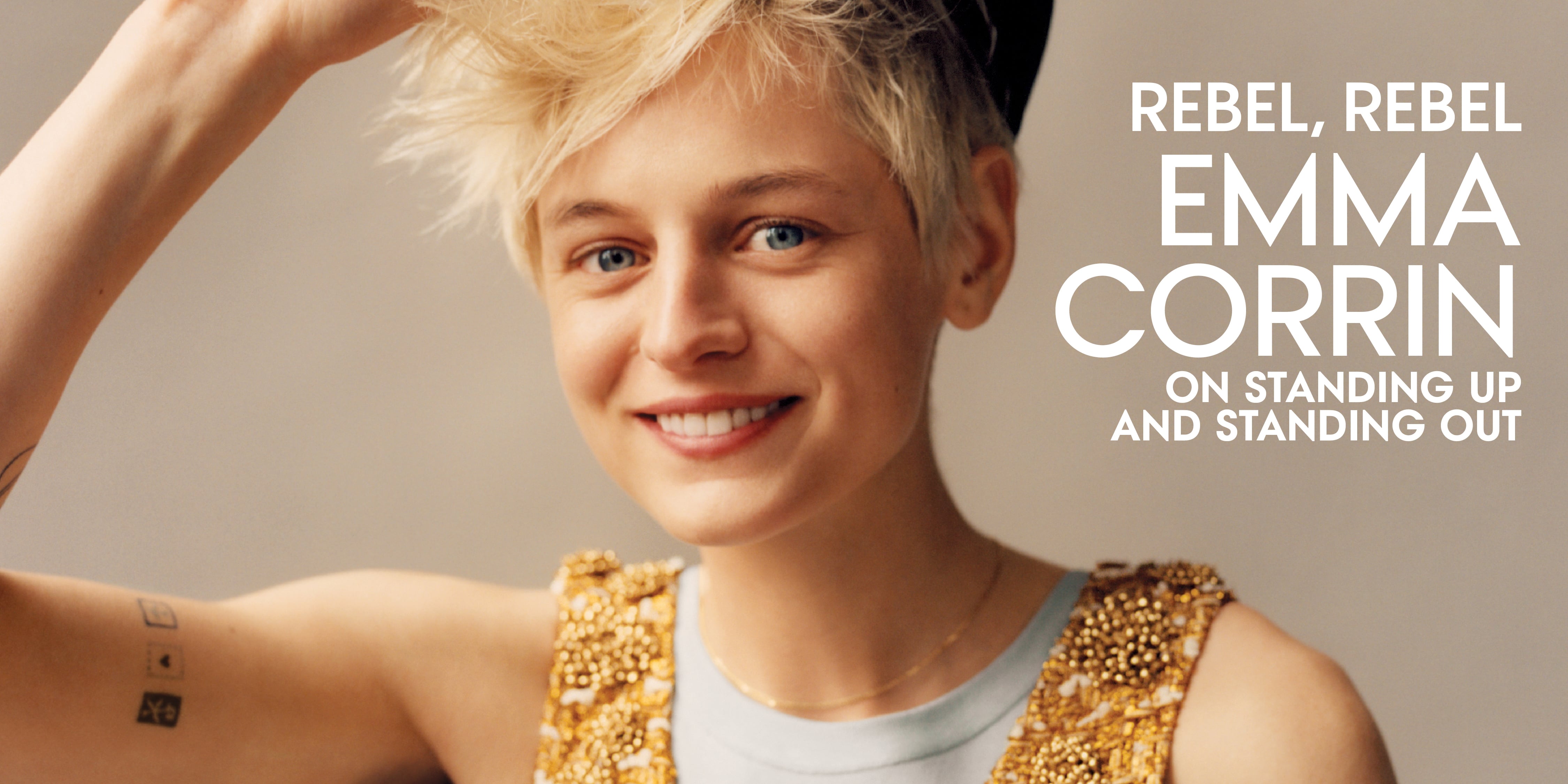 Emma Corrin's Armpit Hair on the Vogue August 2022 Cover | PS Beauty