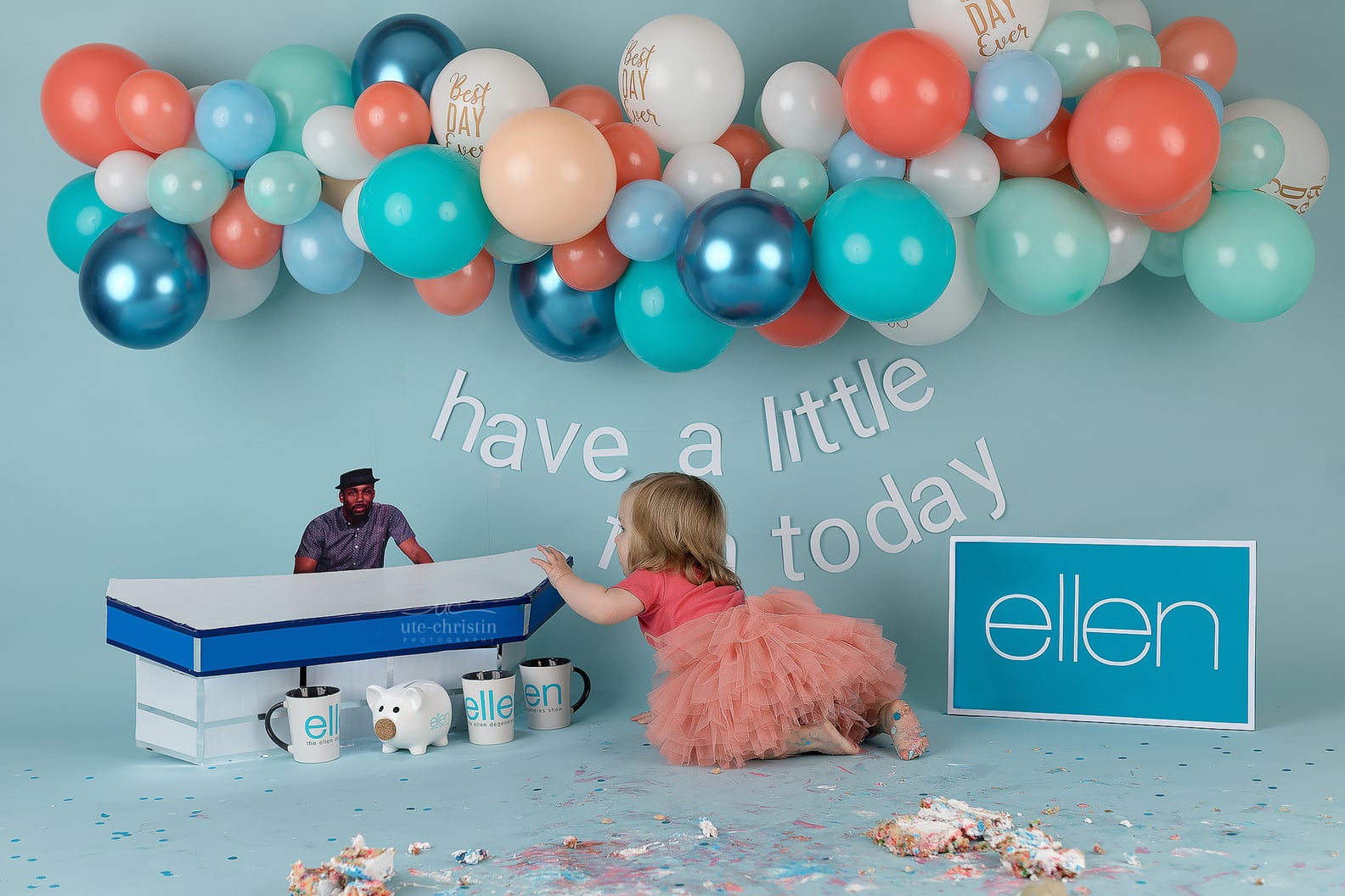 Ellen DeGeneres Cake Smash Photo Shoot | PS Family