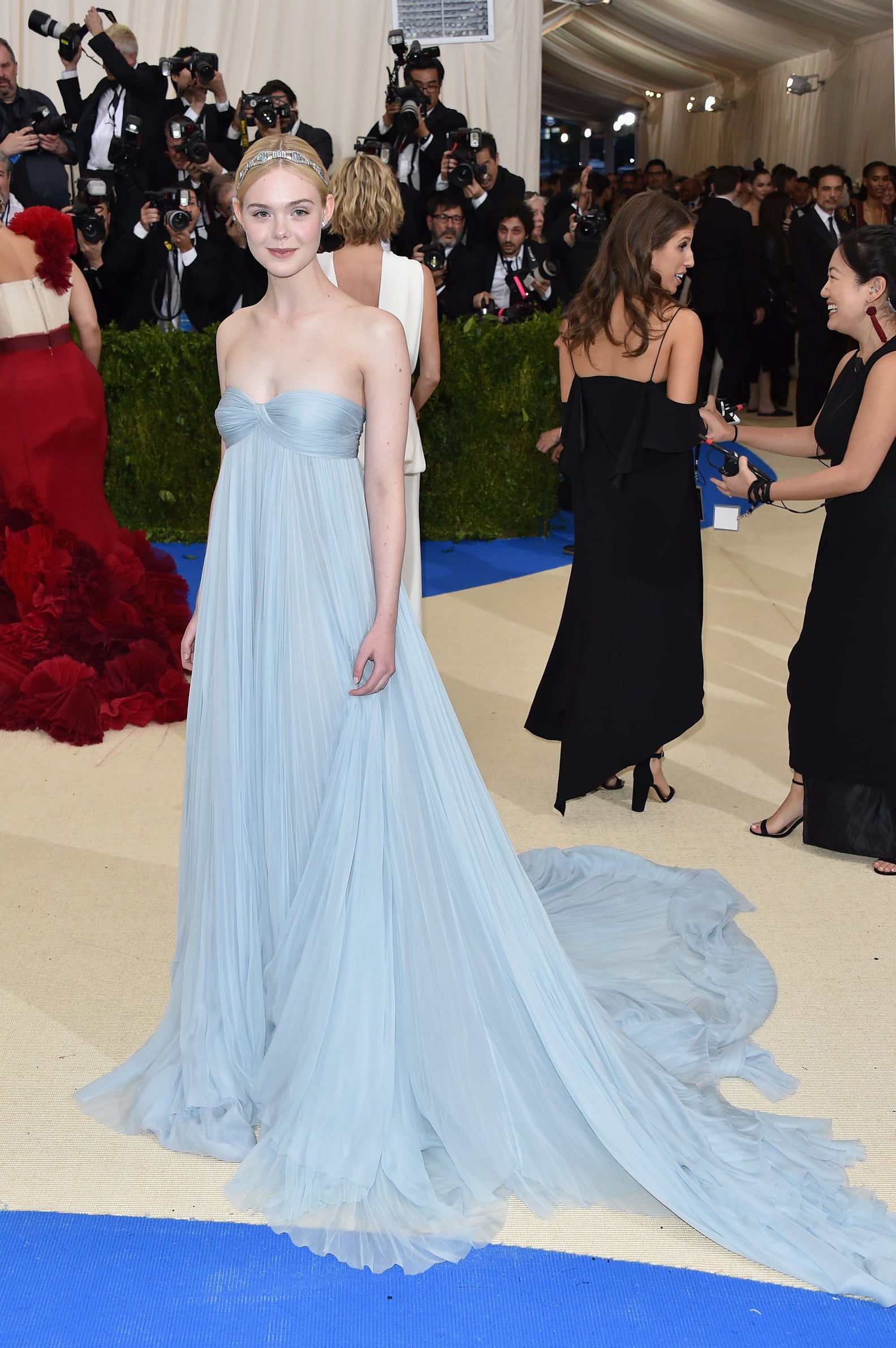 Of Elle Fanning S Vintage Inspired Red Carpet Dresses Ps Fashion