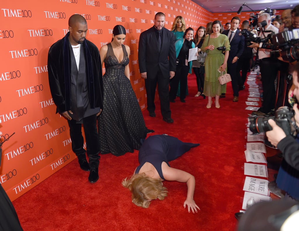 Amy Schumer Falling on Time 100 Red Carpet | Kim Kardashian | POPSUGAR ...