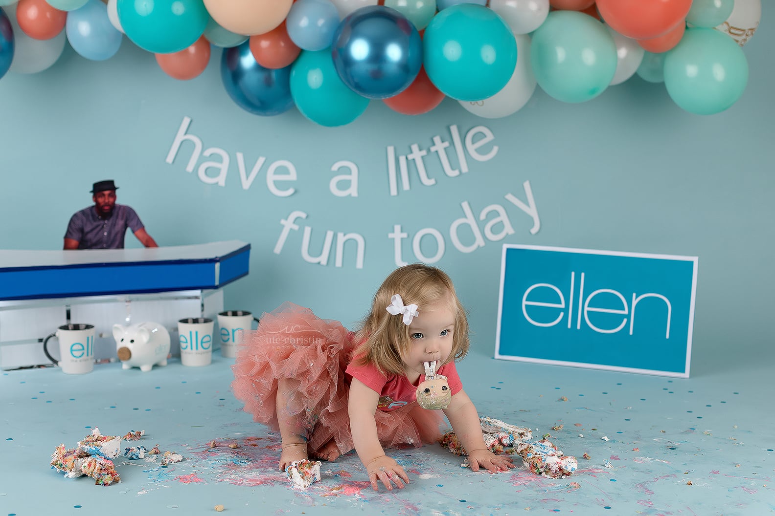Ellen DeGeneres Cake Smash Photo Shoot | PS Family