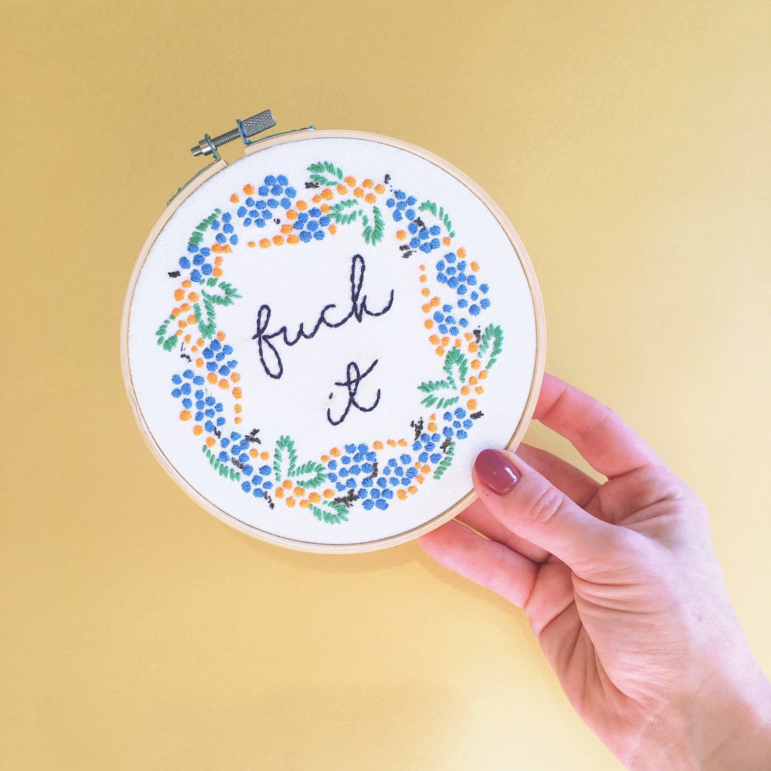 Embroidery Hoops With Curse Words | PS Love