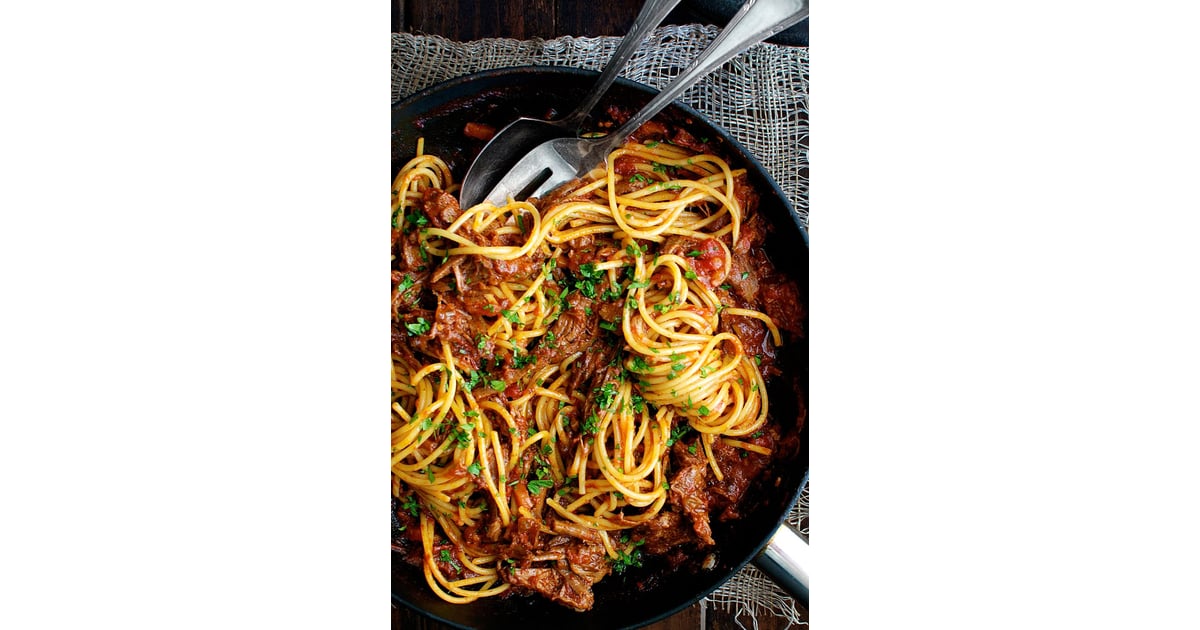 Slow Cooked Shredded Beef Ragu Pasta Unusual Pasta Dishes Popsugar Food Photo 3