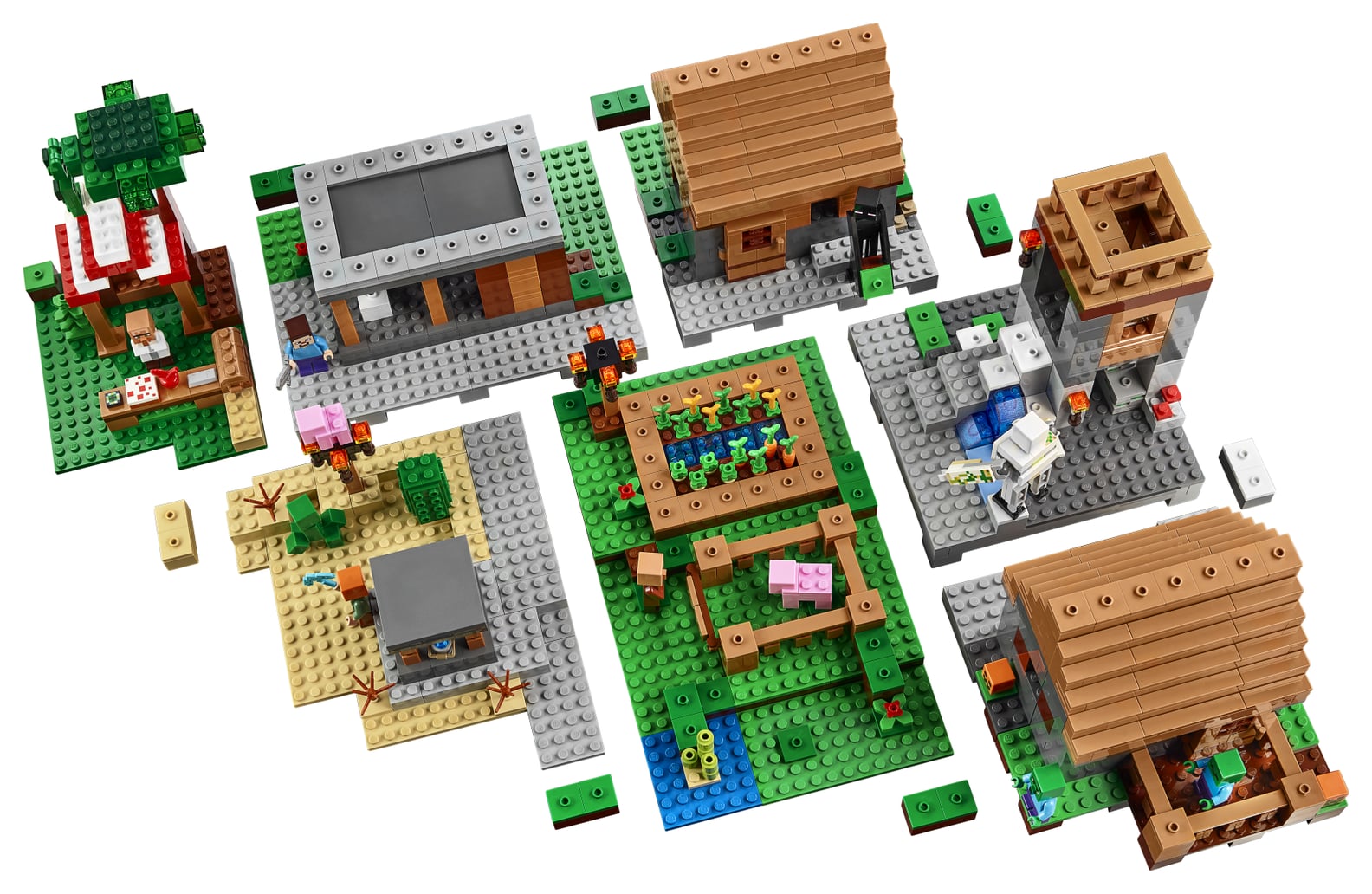 Pictures of Lego Minecraft The Village Set | PS Family