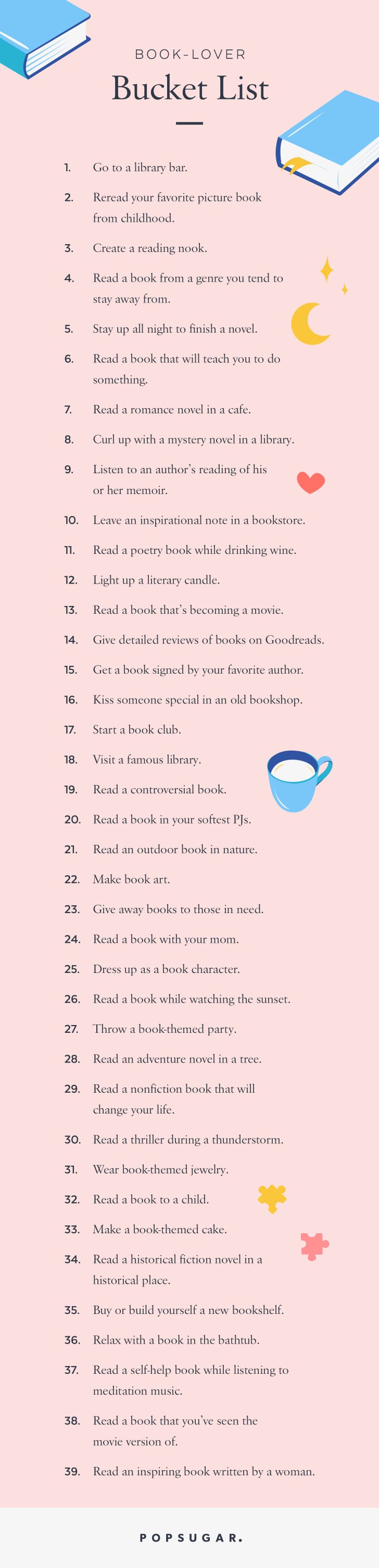 Book-Lover Bucket List | POPSUGAR Love & Sex