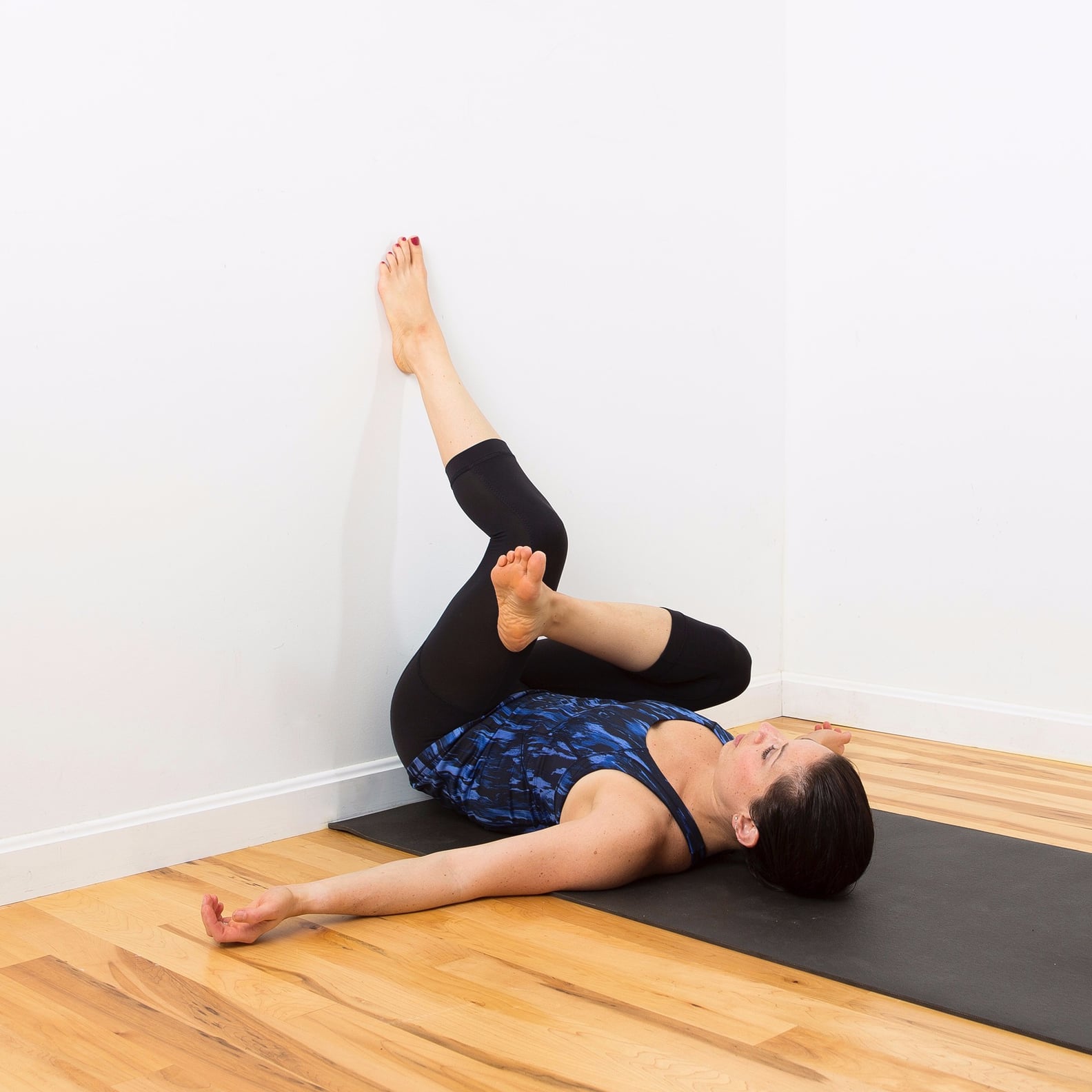 Relaxing Wall Yoga Sequence | PS Fitness