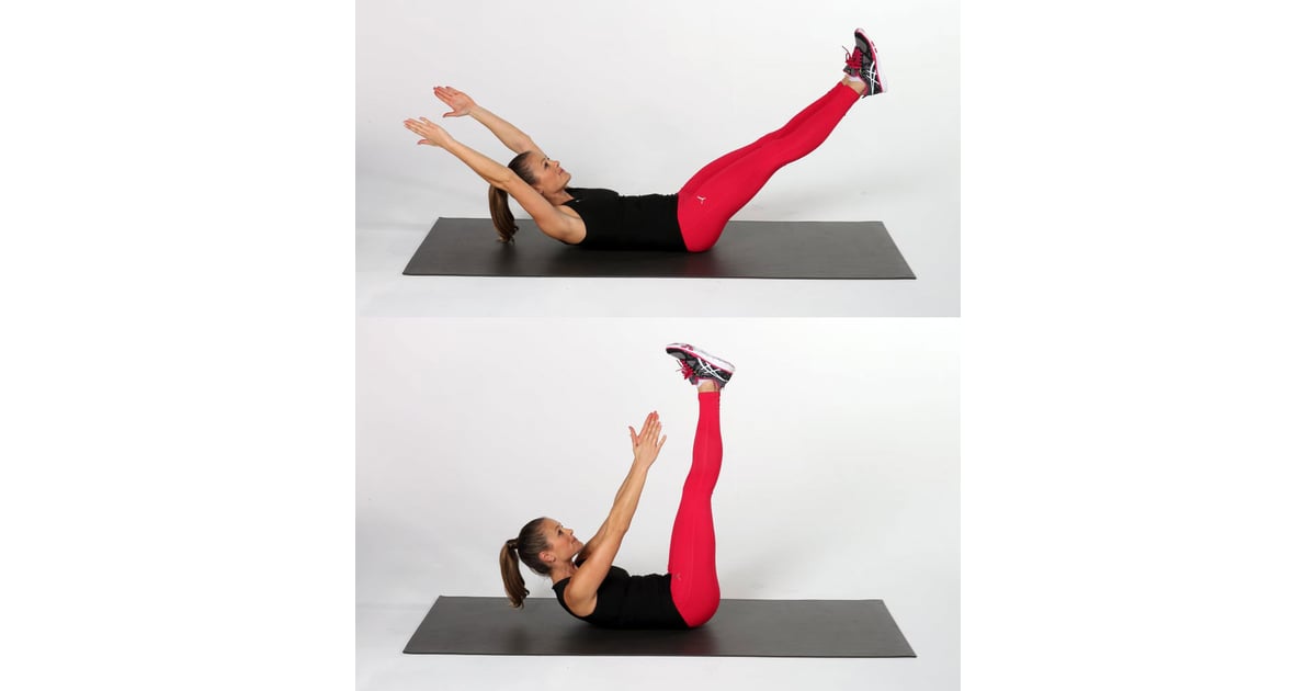 V Ups 10 Minute Home Ab Workout POPSUGAR Fitness Photo 2
