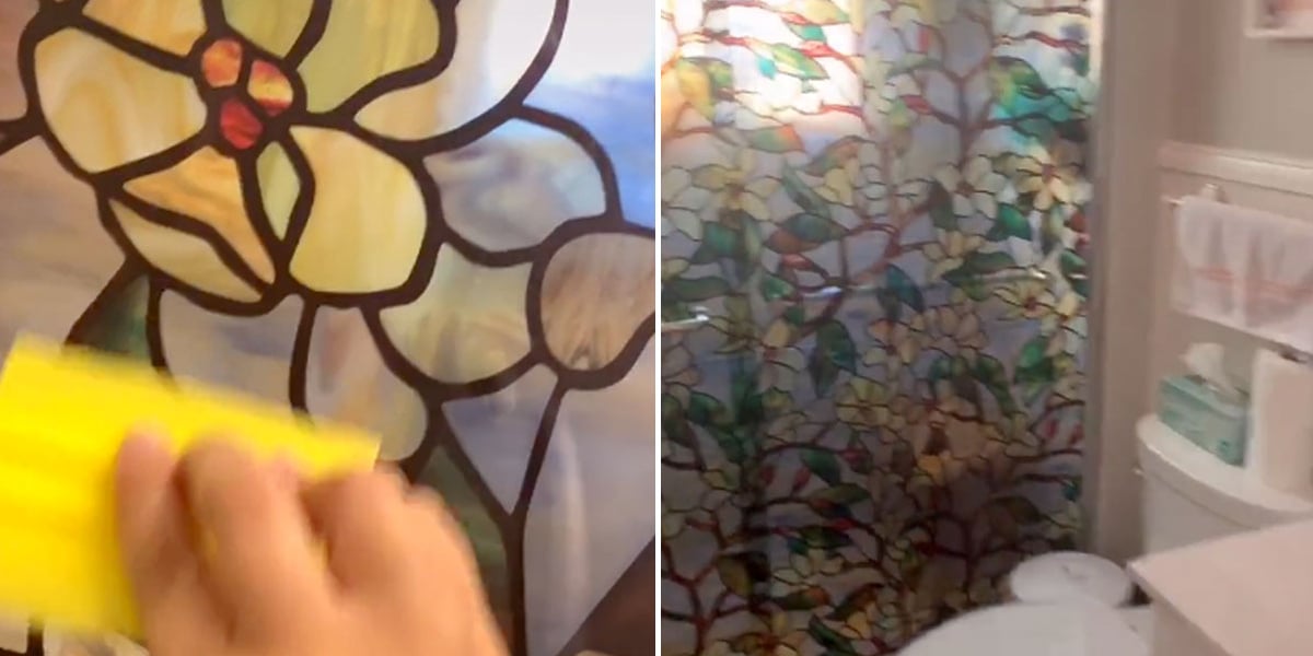 How to Put Decorative Window Film on a Shower | PS Home