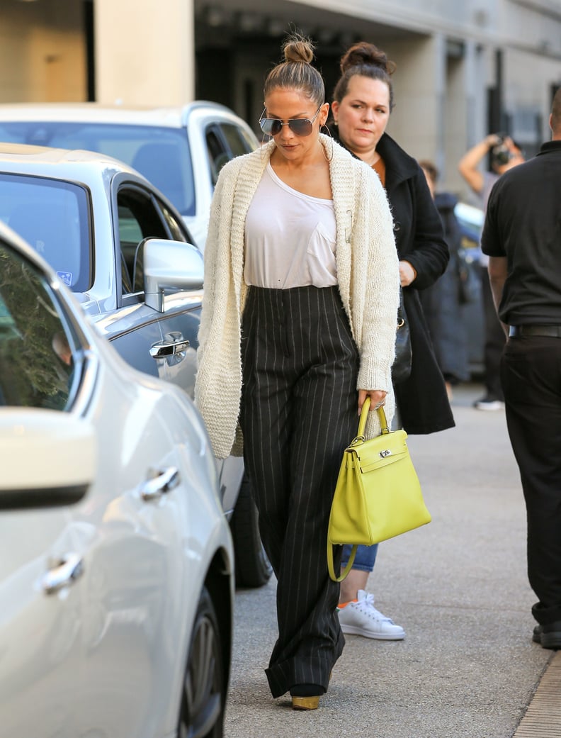 Jennifer Lopez's Yellow Hermes Birkin Bag December 2016 | PS Latina