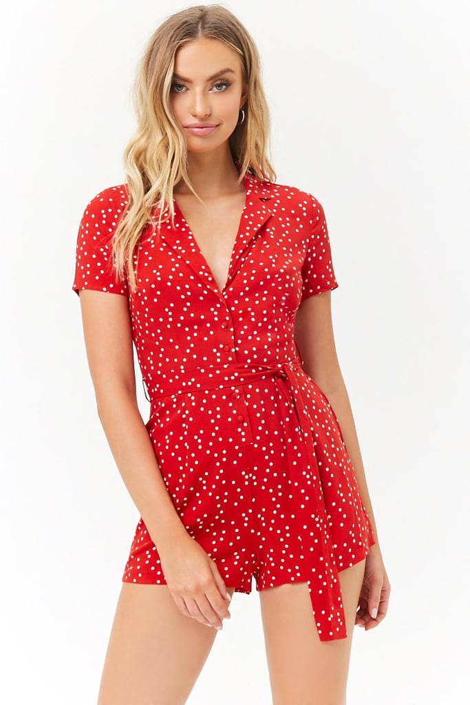 Forever 21 Romper | Olivia Munn's Red Polka-Dot Romper | POPSUGAR ... Forever 21 Romper | Olivia Munn's Red Polka-Dot Romper | POPSUGAR ...