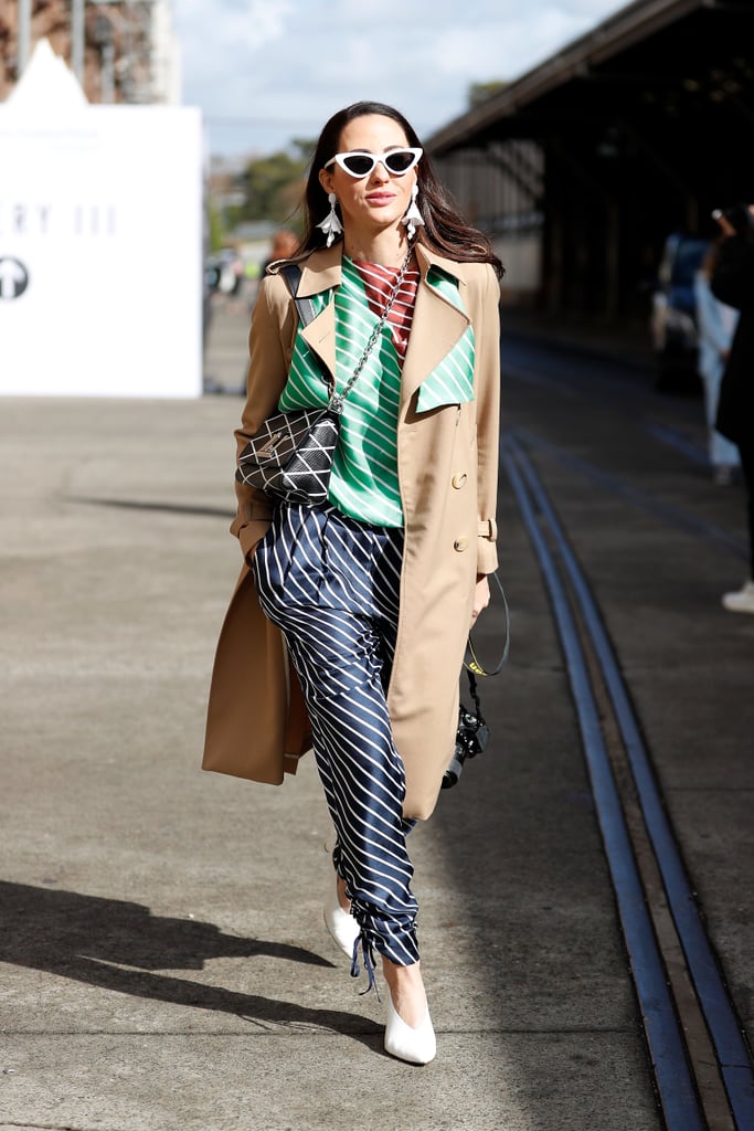 Mix and Match Your Prints | Trench Coat Outfit Ideas | POPSUGAR Fashion ... Mix and Match Your Prints | Trench Coat Outfit Ideas | POPSUGAR Fashion ...
