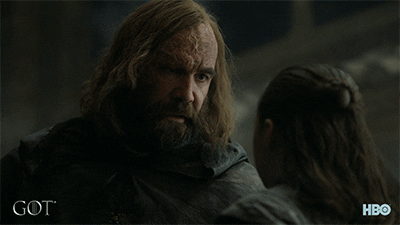 arya stark and the hound