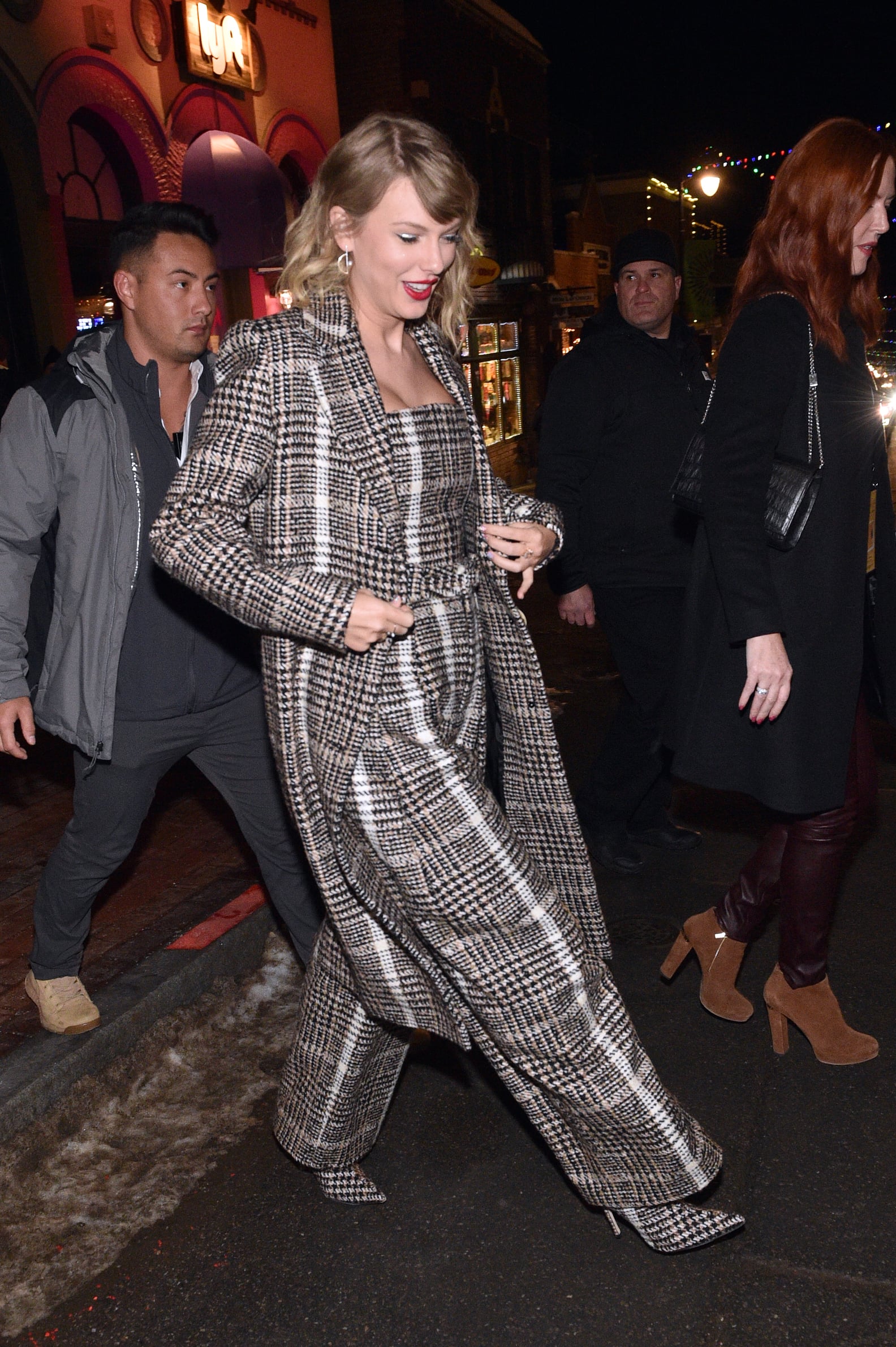 Taylor Swift's Plaid Carmen March Look at Sundance Festival | PS Fashion