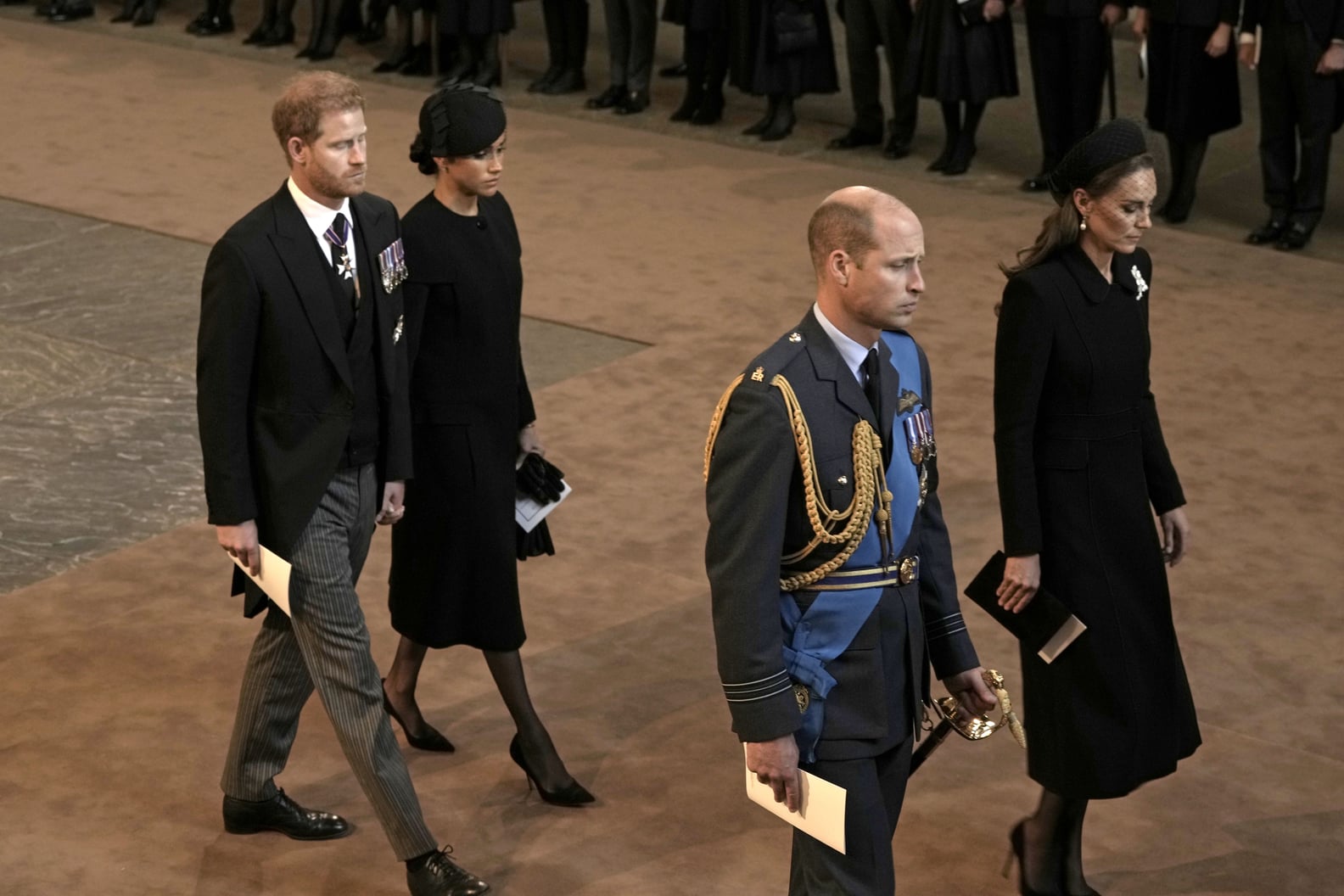 Kate Middleton and Meghan Markle Jewelry at Queen's Funeral | PS Fashion