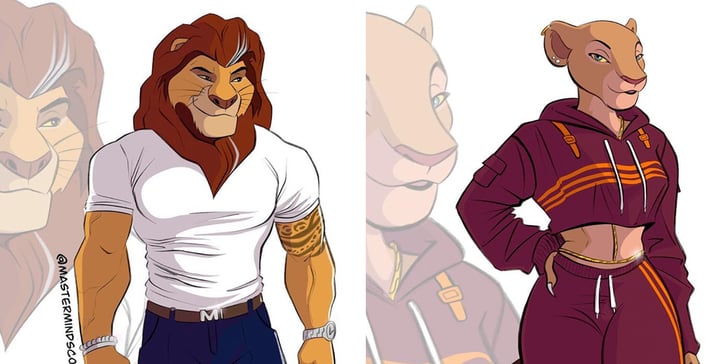 Artist Gave The Lion King Characters a Humanlike Makeover | POPSUGAR ...
