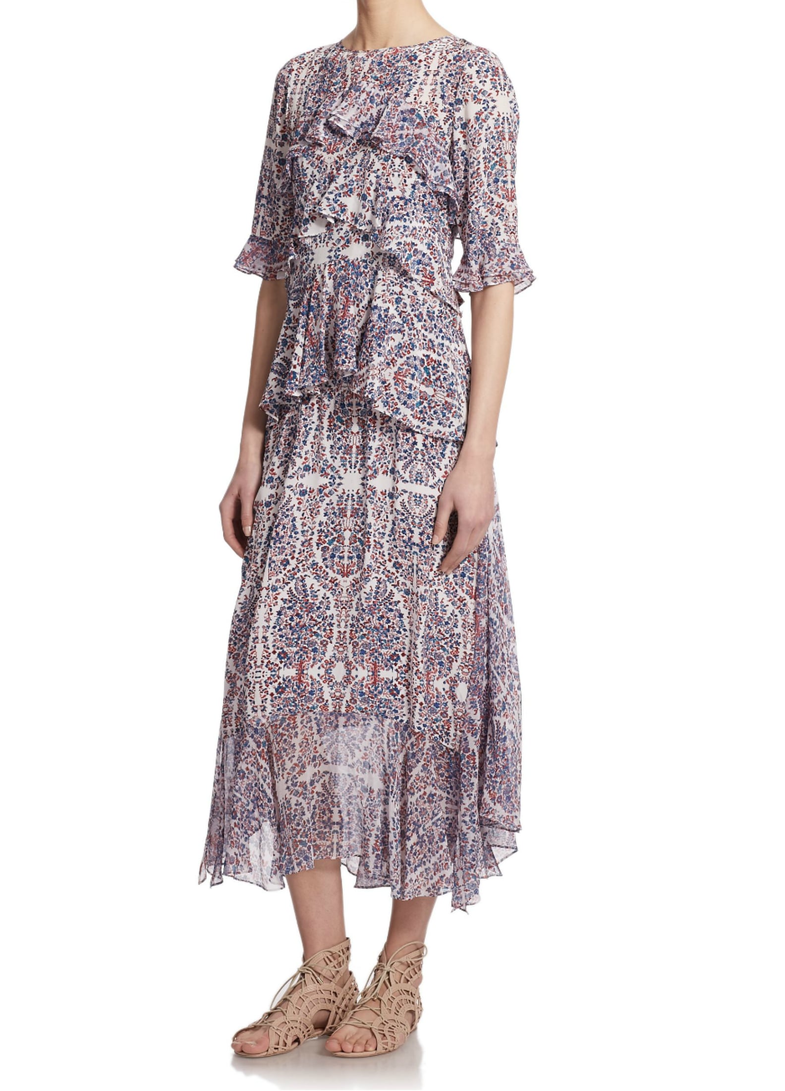 Jennifer Aniston Wearing Floral Maxi Dress | PS Fashion