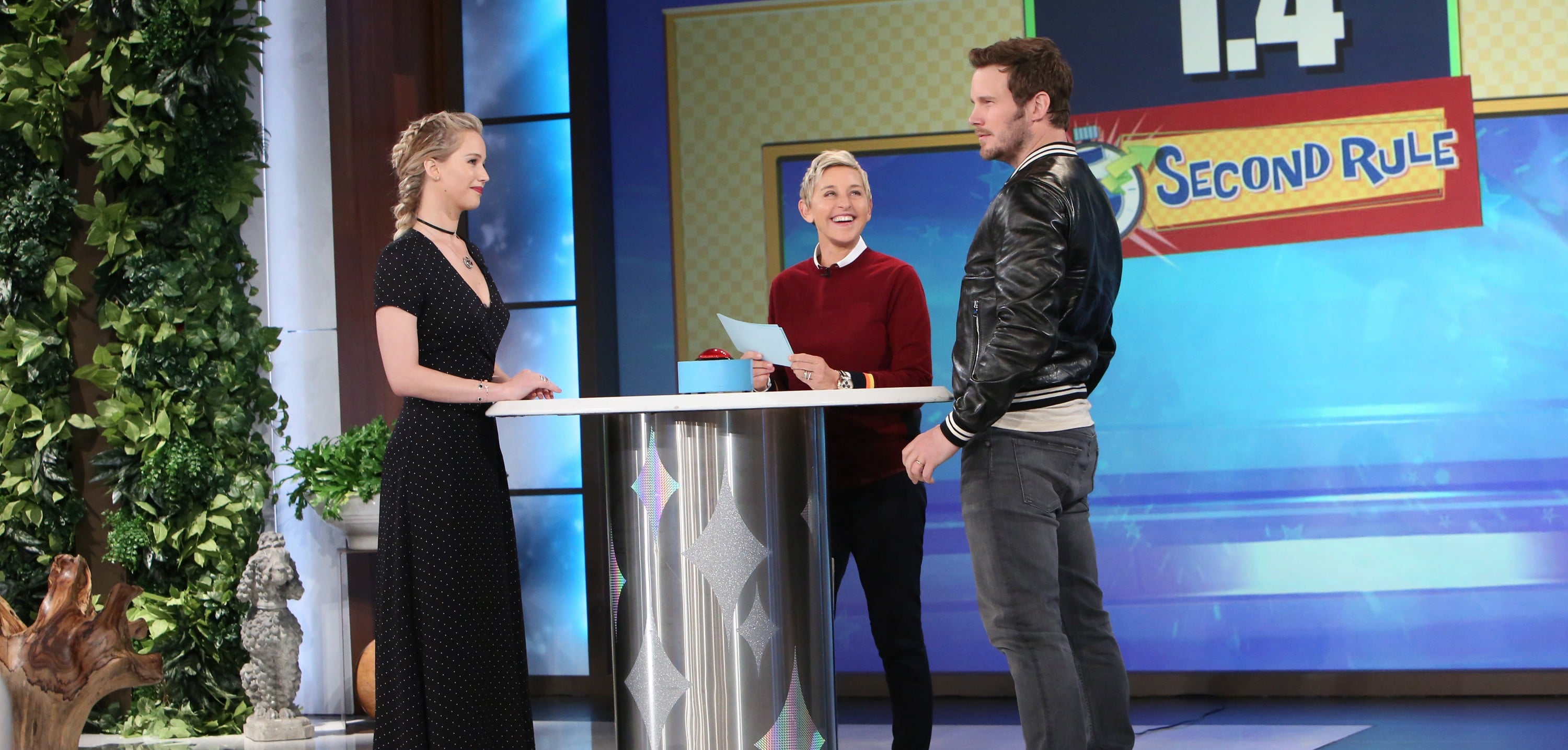 Jennifer Lawrence Chris Pratt 5 Second Rule Game on Ellen | POPSUGAR ...