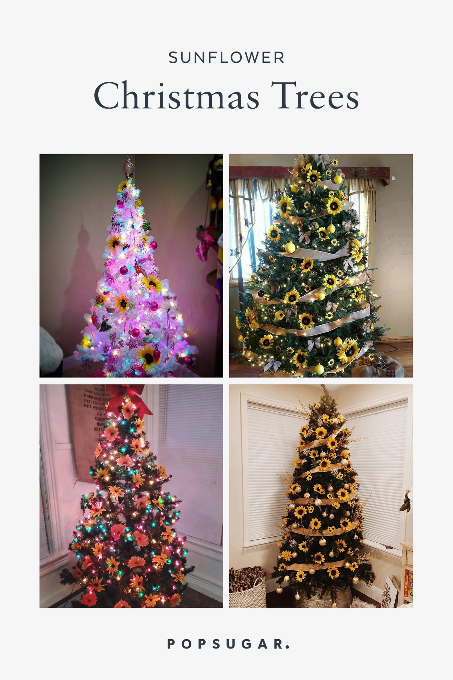 Sunflower Christmas Trees Are the Prettiest New Trend | PS Home