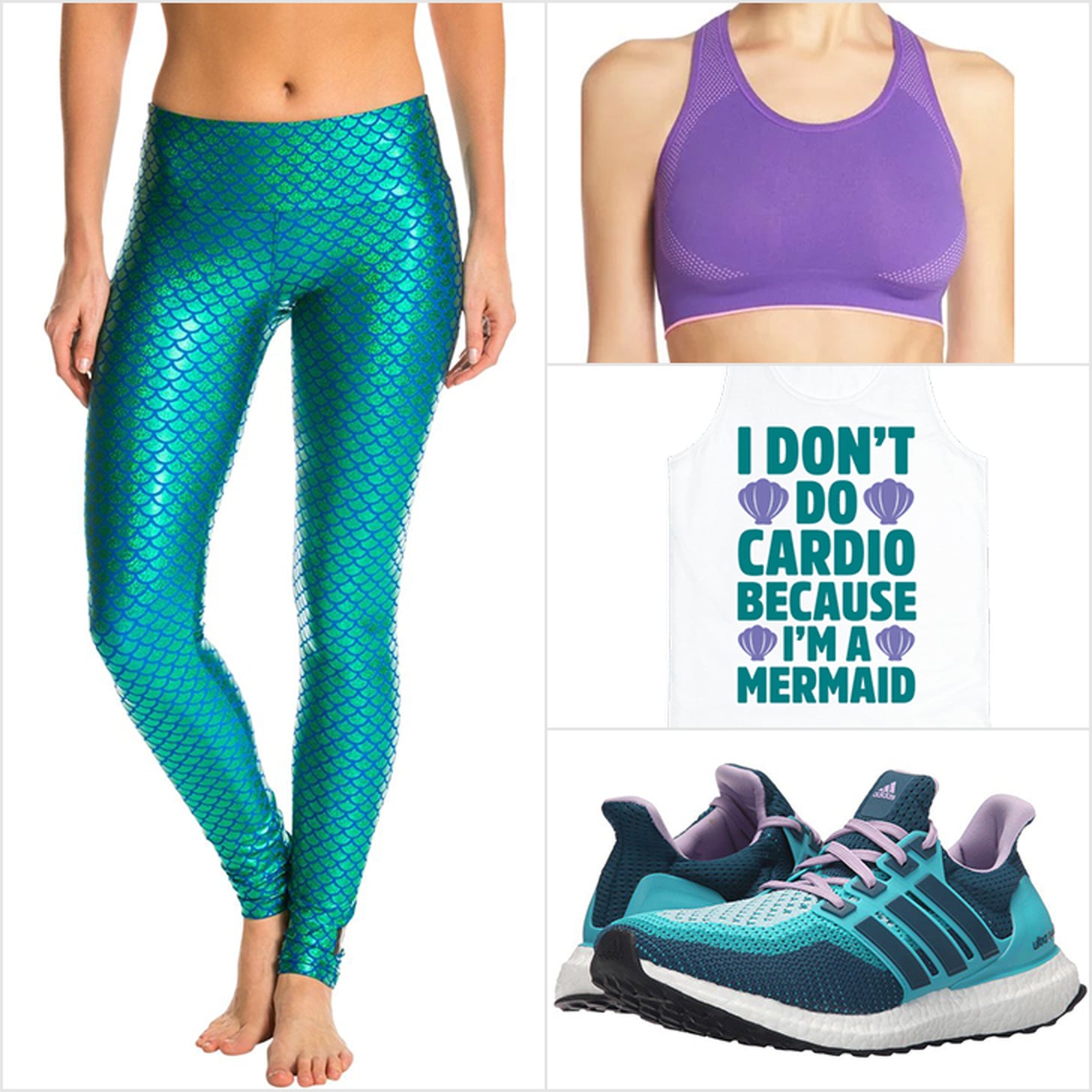 Mermaid Workout Clothes | PS Fitness