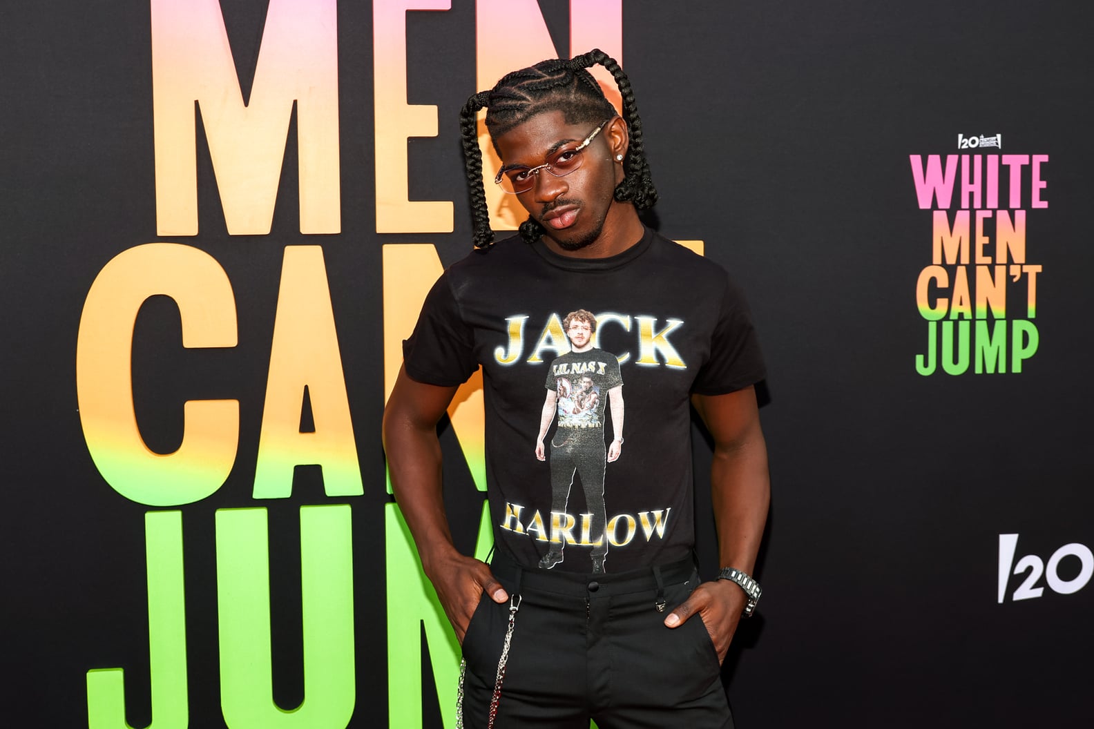 Lil Nas X Wears Jack Harlow T-Shirt to Premiere | PS Fashion