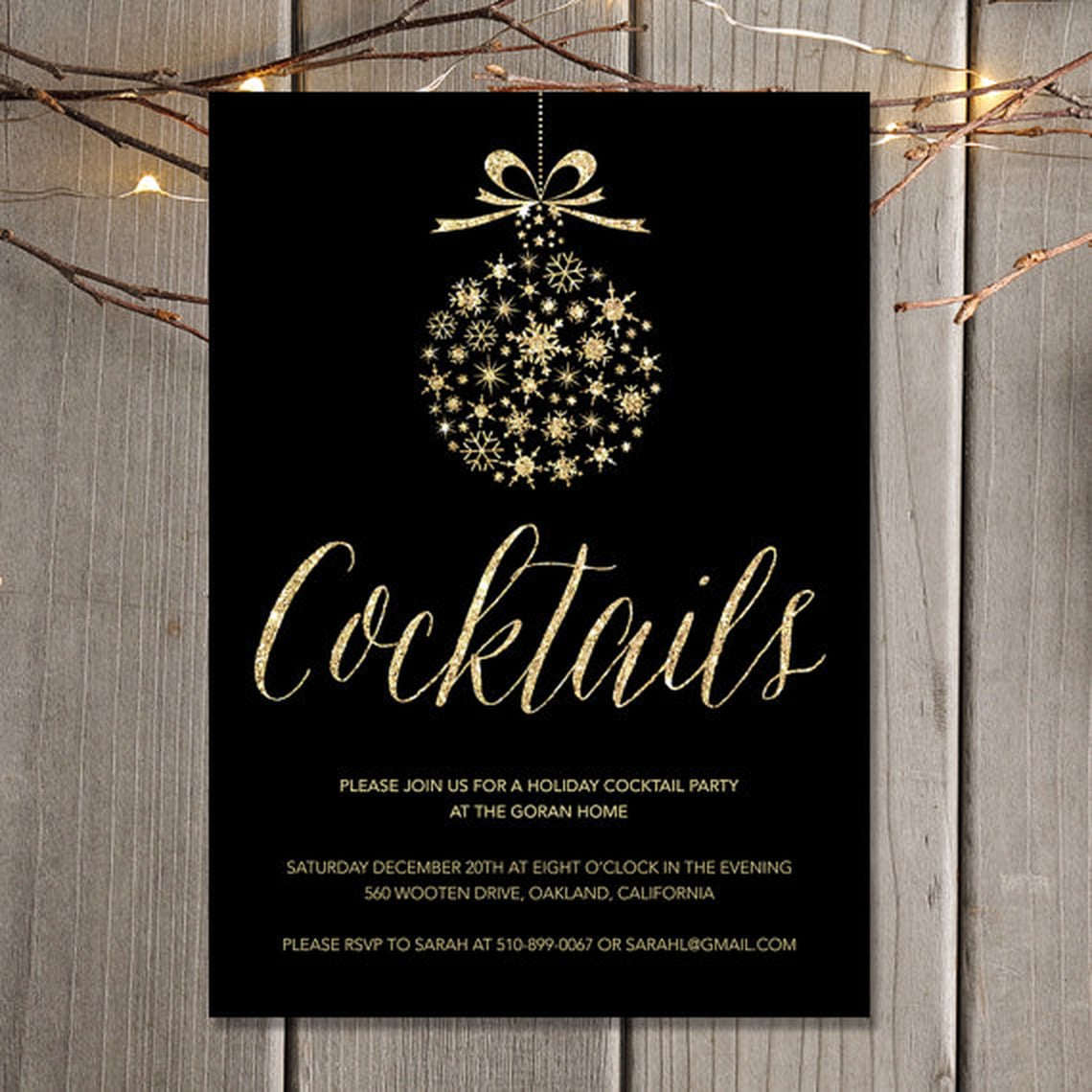 Printable Holiday Party Invitations | PS Smart Living