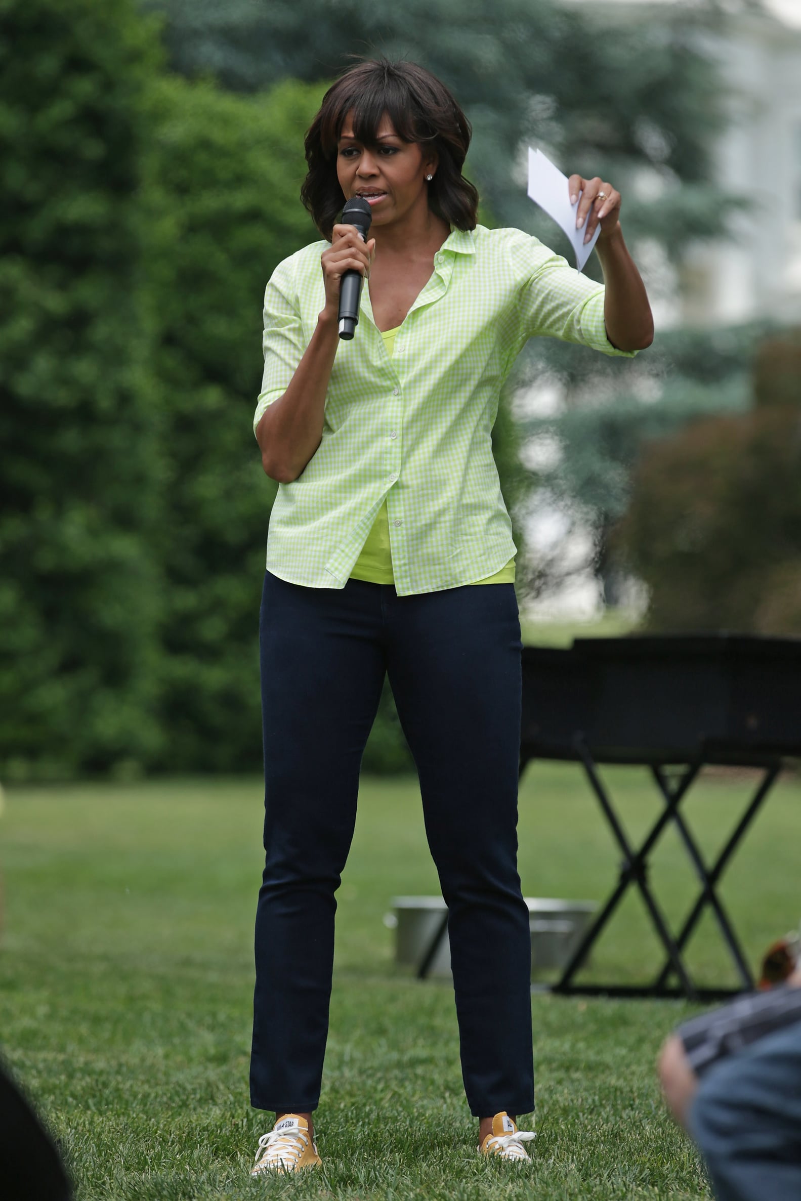 Michelle Obama Wearing Converse Sneakers | PS Fashion
