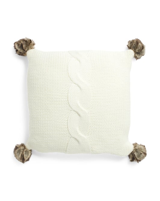 Cable Knit Pillow | Best Home Decor From TJ Maxx 2019 | POPSUGAR Home ...