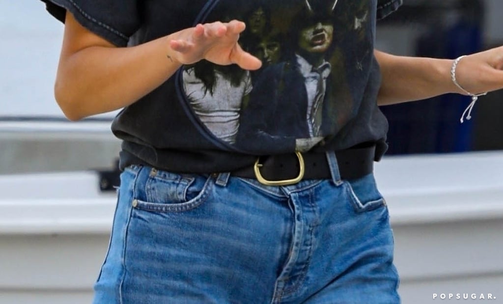 Selena Gomez Black Boots In Patent Leather Popsugar Fashion Uk