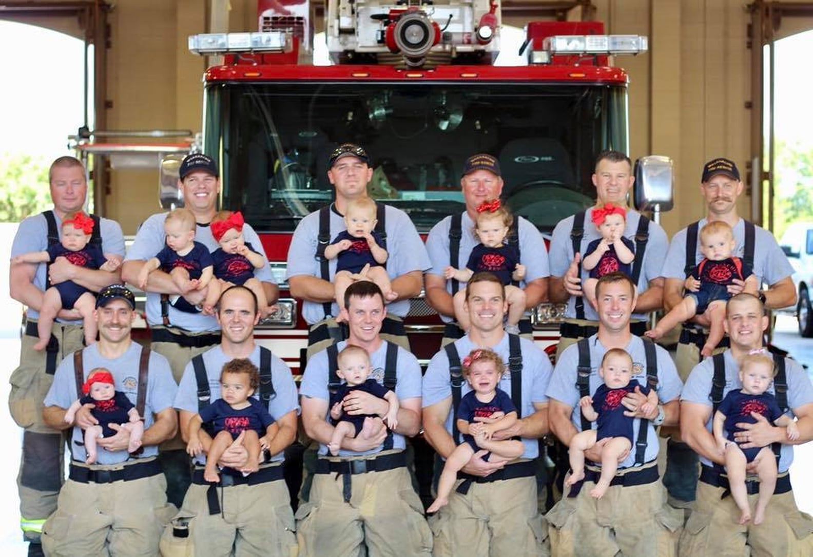 New Dad Firefighters Holding Babies | PS Family