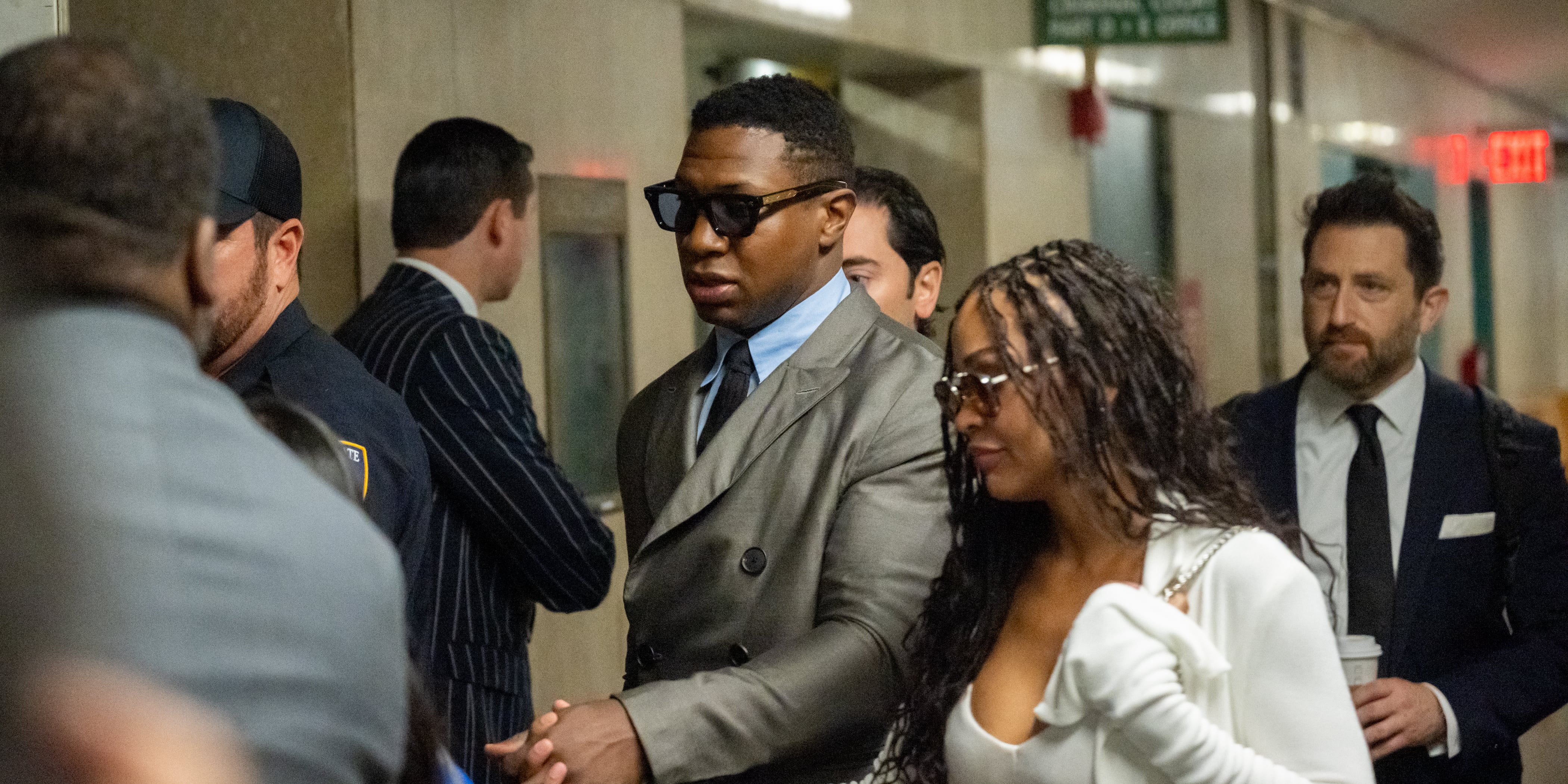 Jonathan Majors and Meagan Good Appear in NYC Court Together | POPSUGAR ...