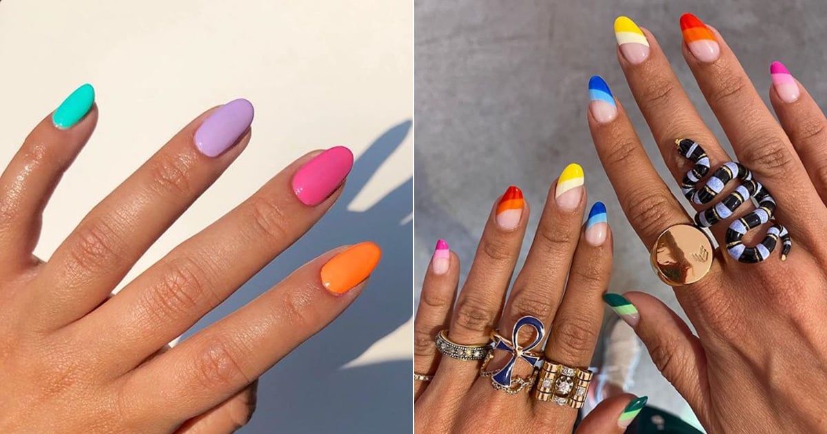 Rainbow Manicure Trend 2020 | Nails Photo Inspiration | POPSUGAR Beauty