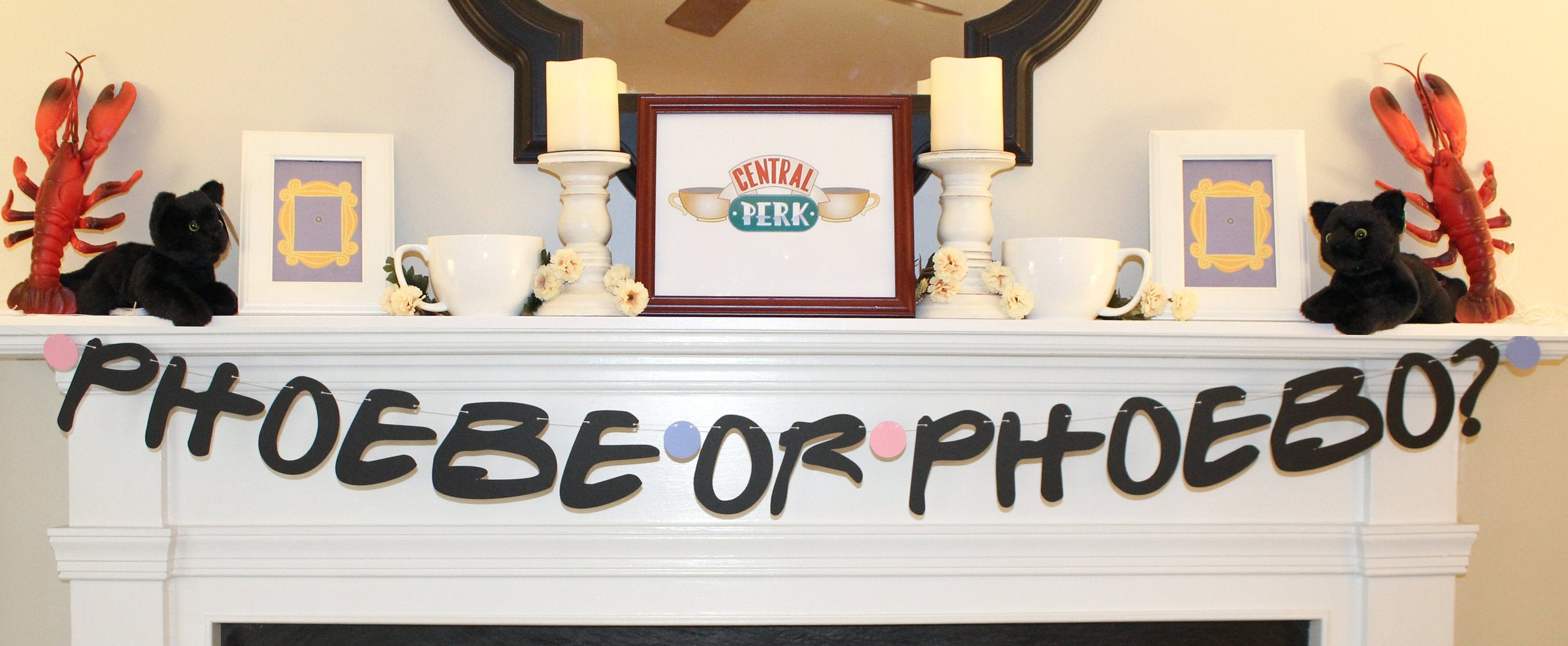 Shop a Friends-Themed Gender Reveal Phoebe or Phoebo Banner | PS Family