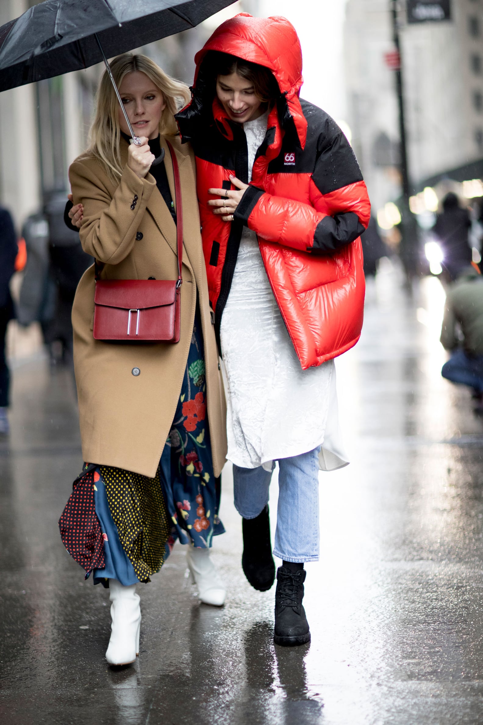 Red Street Style Trend at Fashion Week Fall 2017 | POPSUGAR Fashion