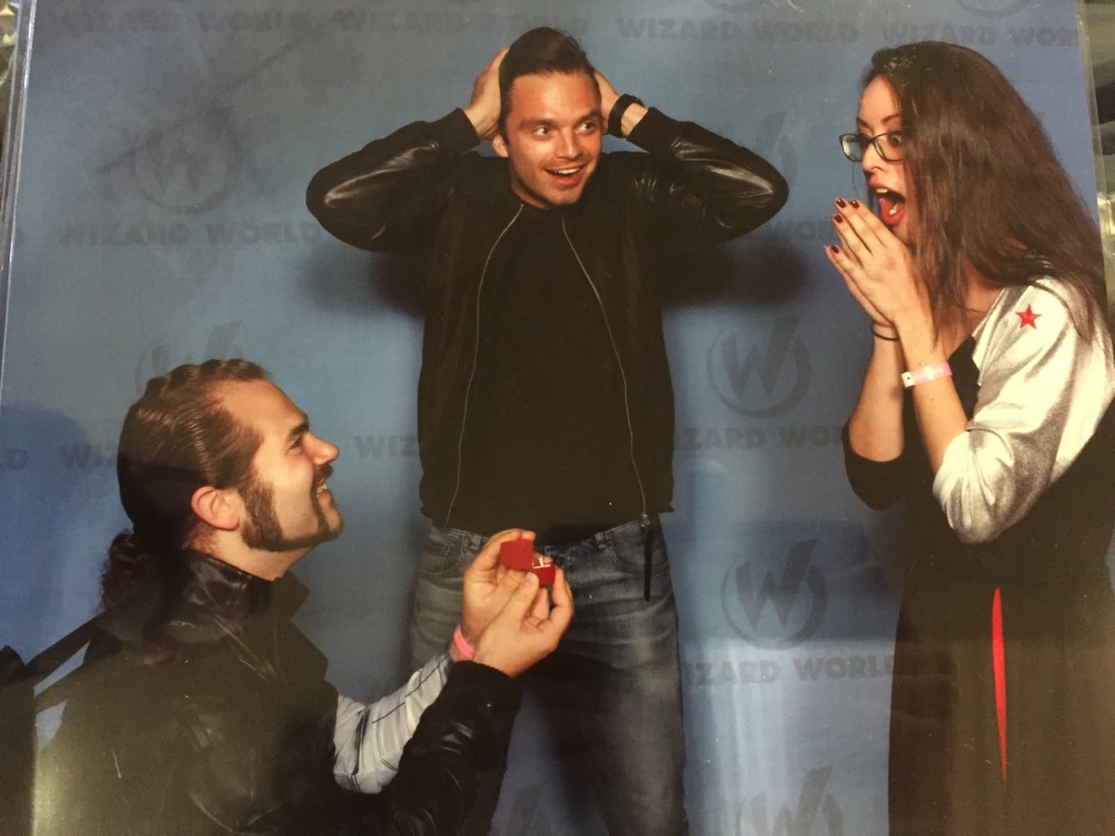 Couple Gets Engaged in Front of Sebastian Stan | PS Tech