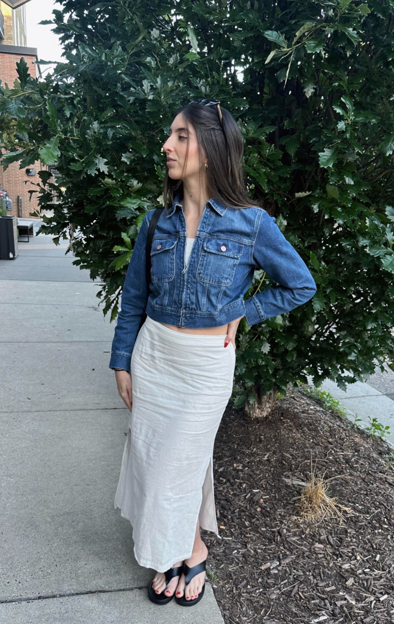 Gap Cropped Denim Jacket Review With Photos | PS Fashion