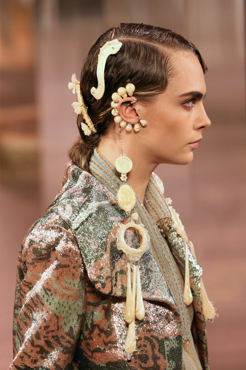 Fendi Spring 2021 Couture Featured Venetian Glass Hair Combs | PS UK Beauty