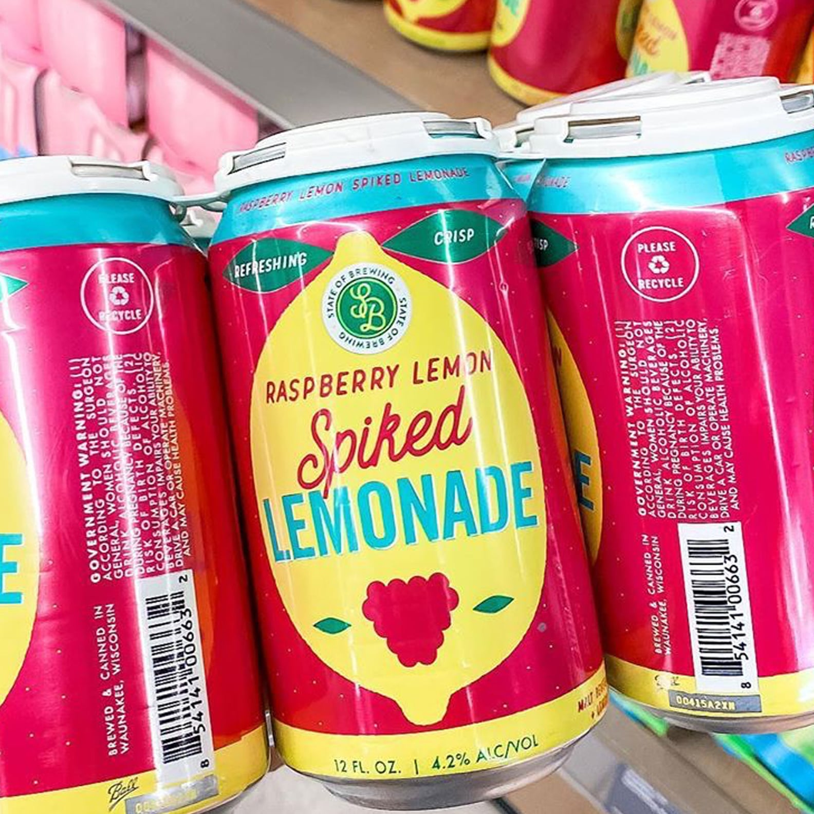 Aldi Has State of Brewing Raspberry Lemon Spiked Lemonade | PS Food