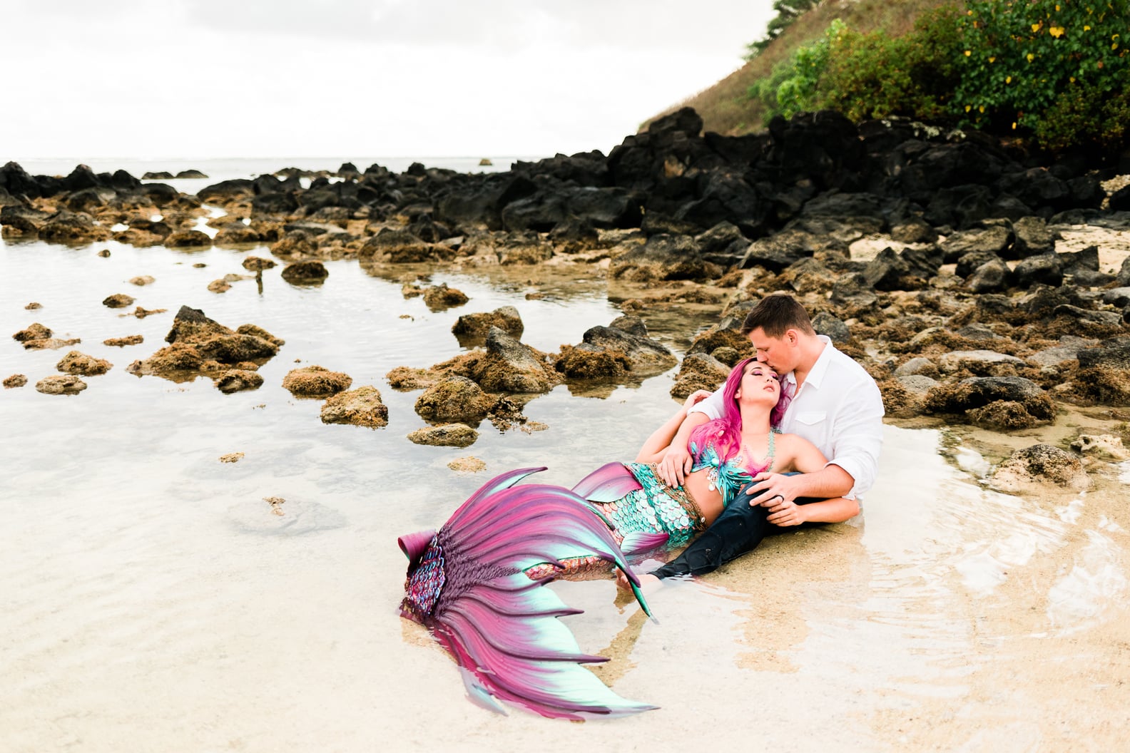 A Couple's Sexy Mermaid-Themed Photo Shoot | PS Love