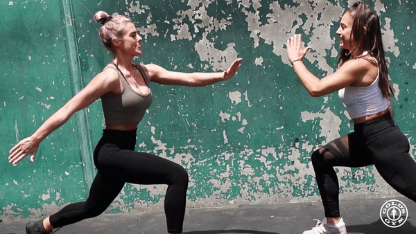 Alternating Lunge Jumps | Full-Body Workout For Partners | POPSUGAR ...