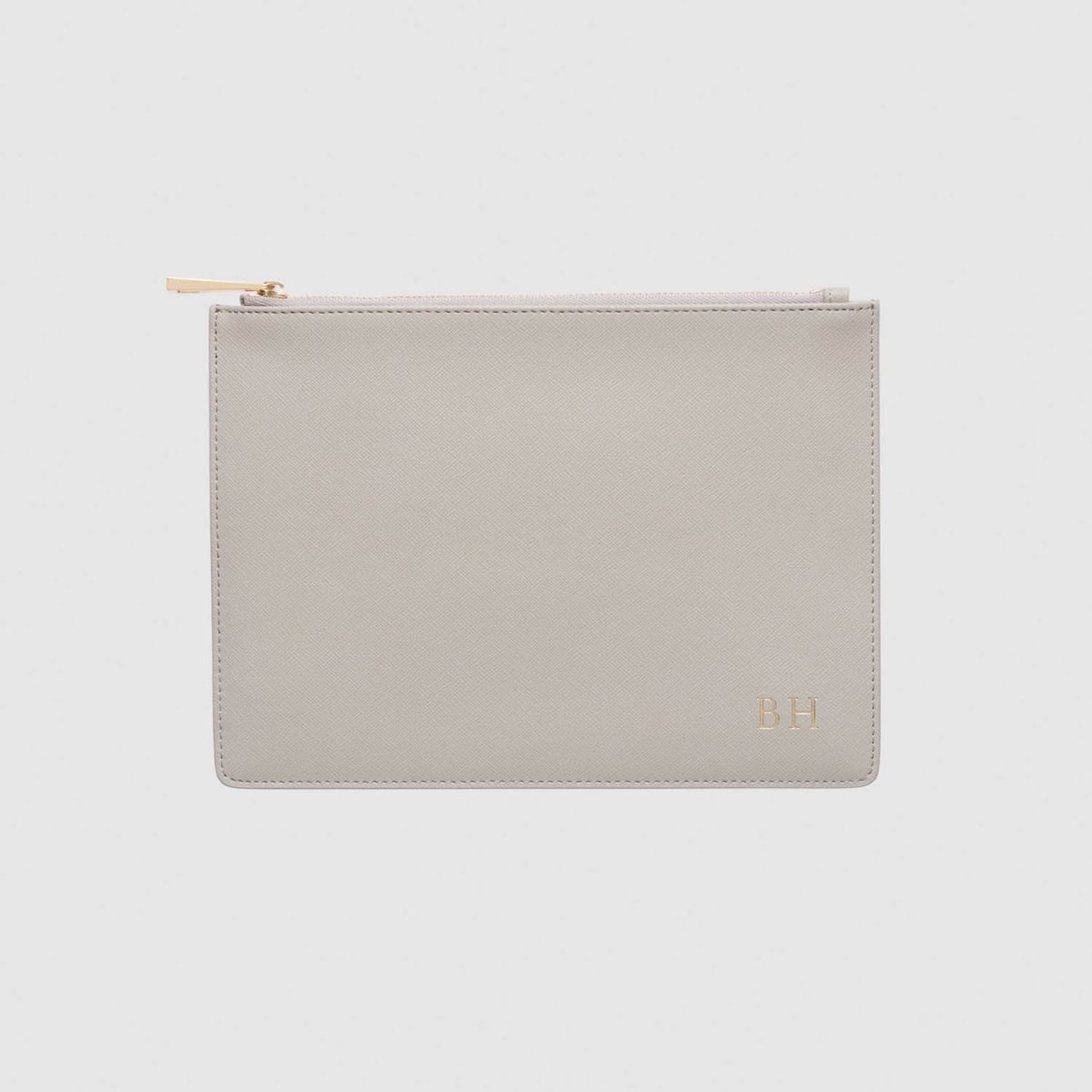 Princess Beatrice Monogrammed Silver Clutch | PS Fashion