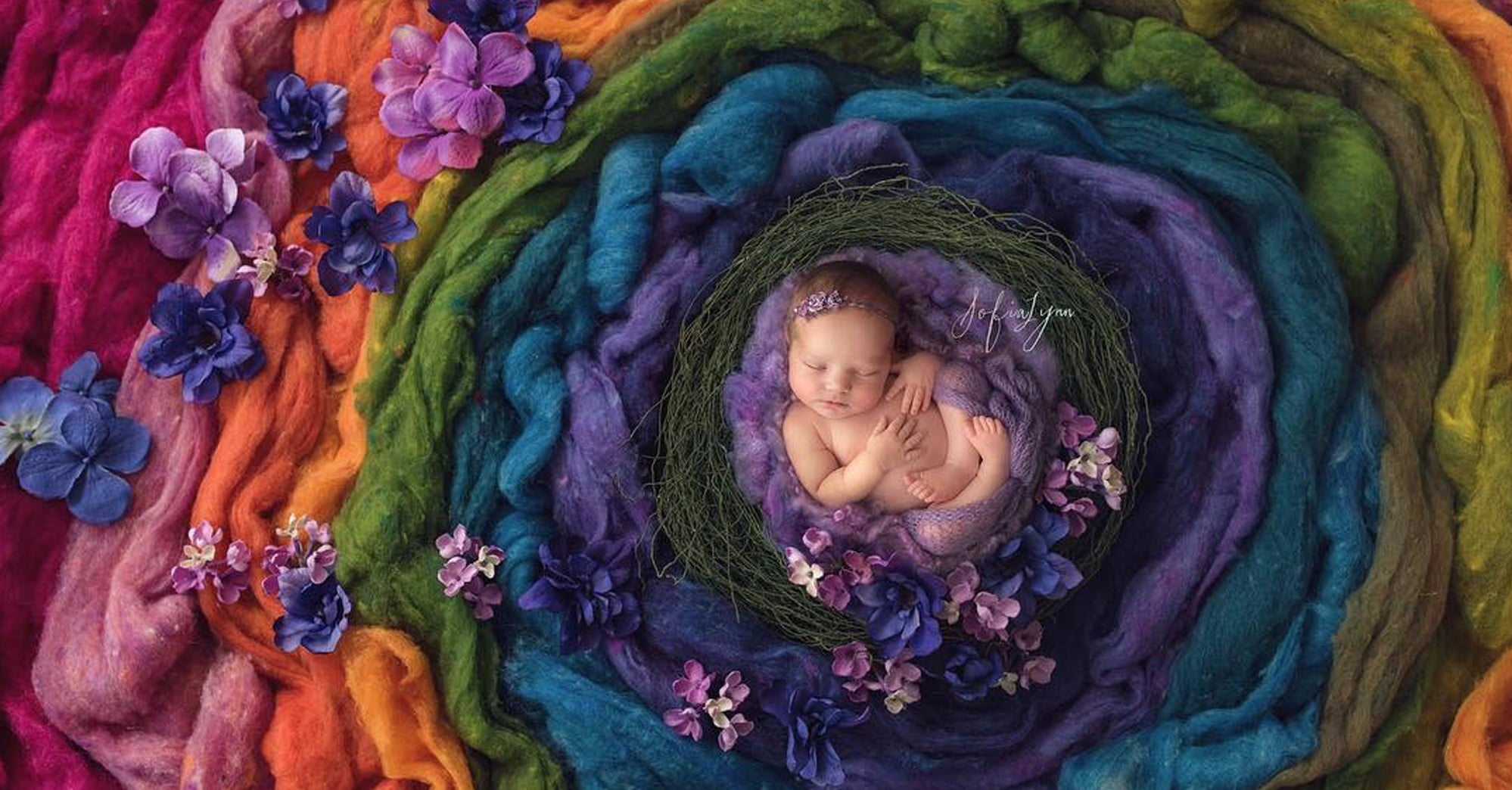 Newborn Rainbow Baby Photo | PS Family