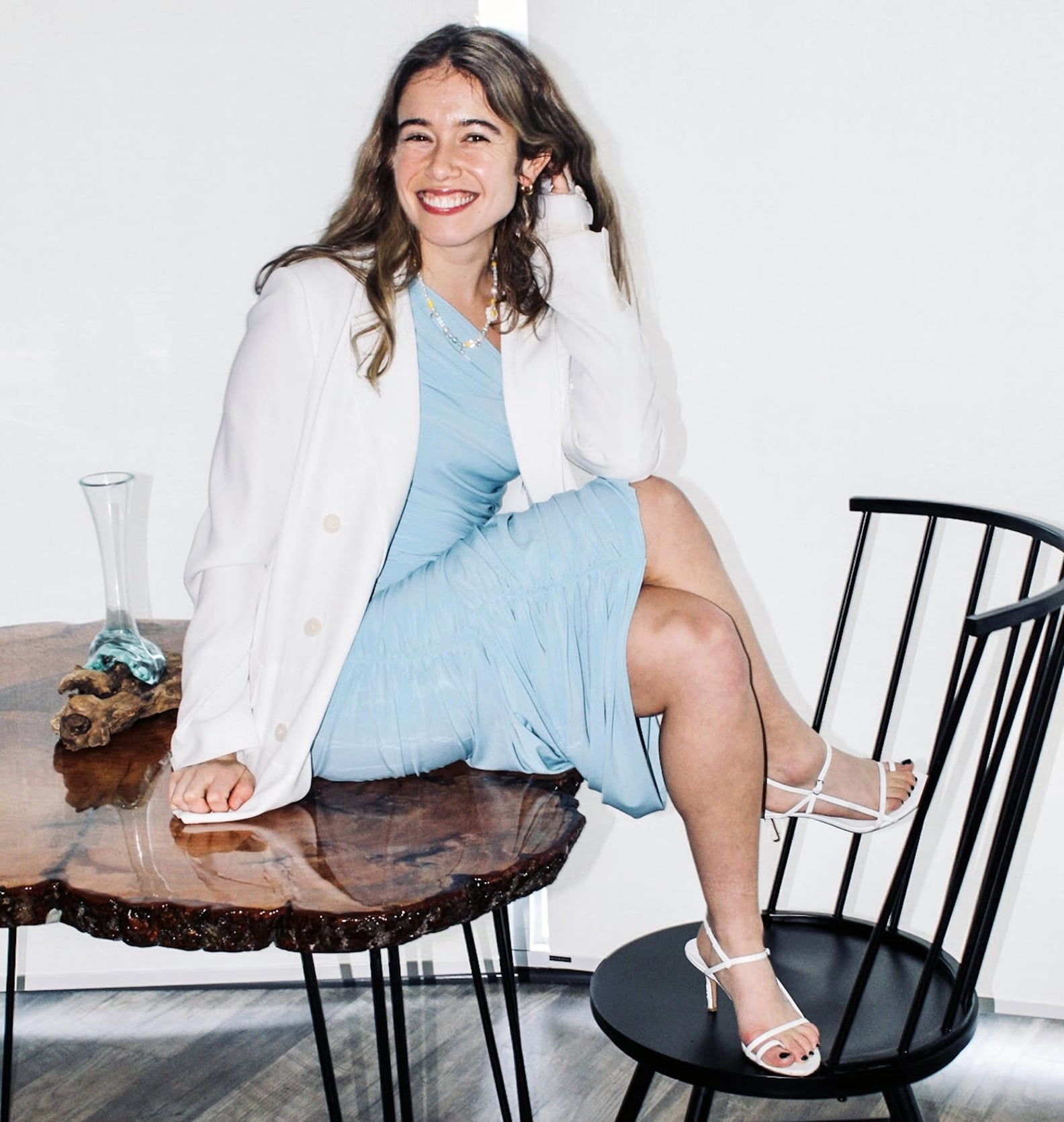 Carrie Bradshaw's Blue Norma Kamali Dress Review | PS Fashion