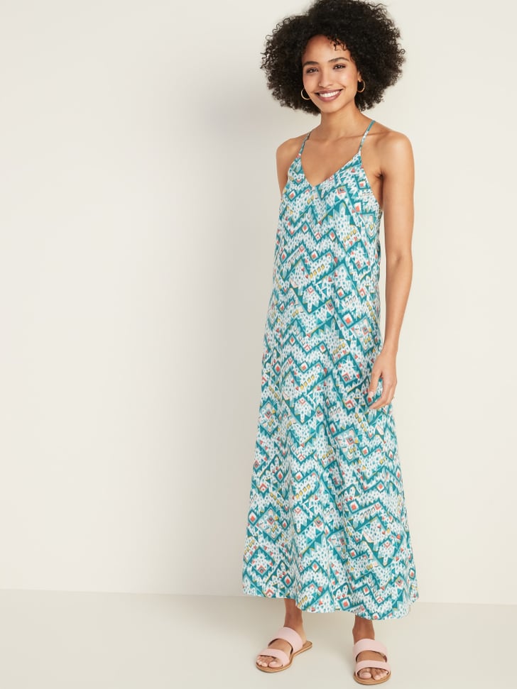 Old Navy Sleeveless V Neck Maxi Shift Dress Most Comfortable Maxi
