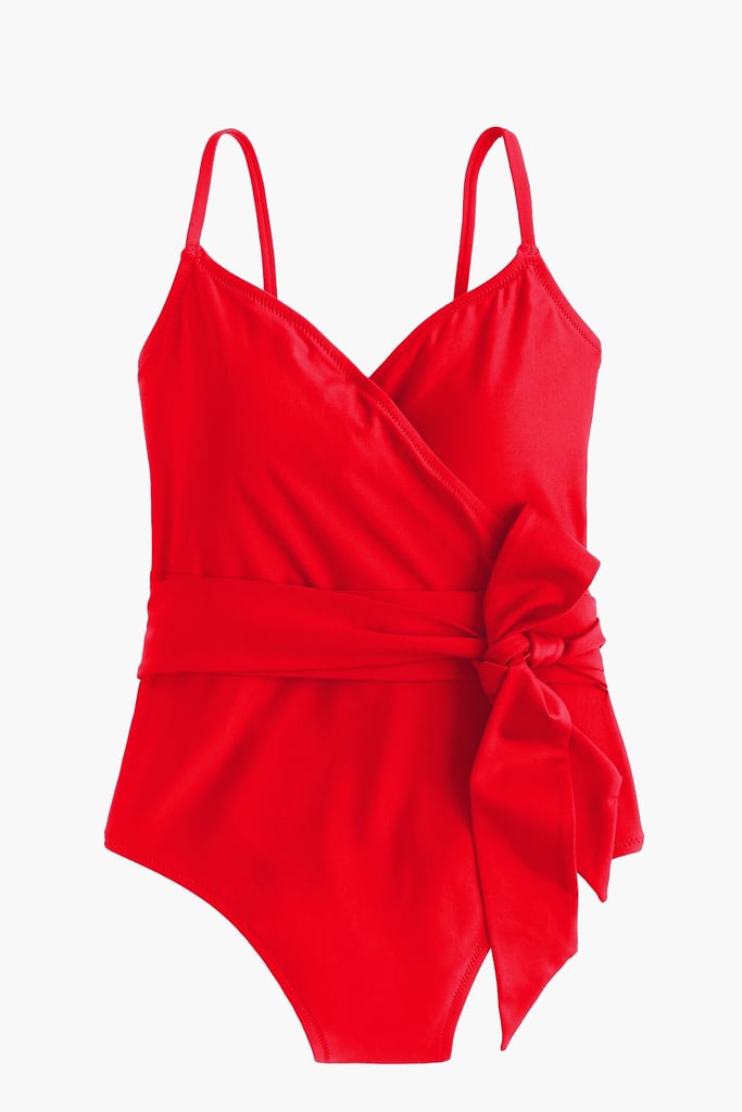 J Crew V Neck Wrap One Piece Swimsuit Best One Piece Swimsuits By